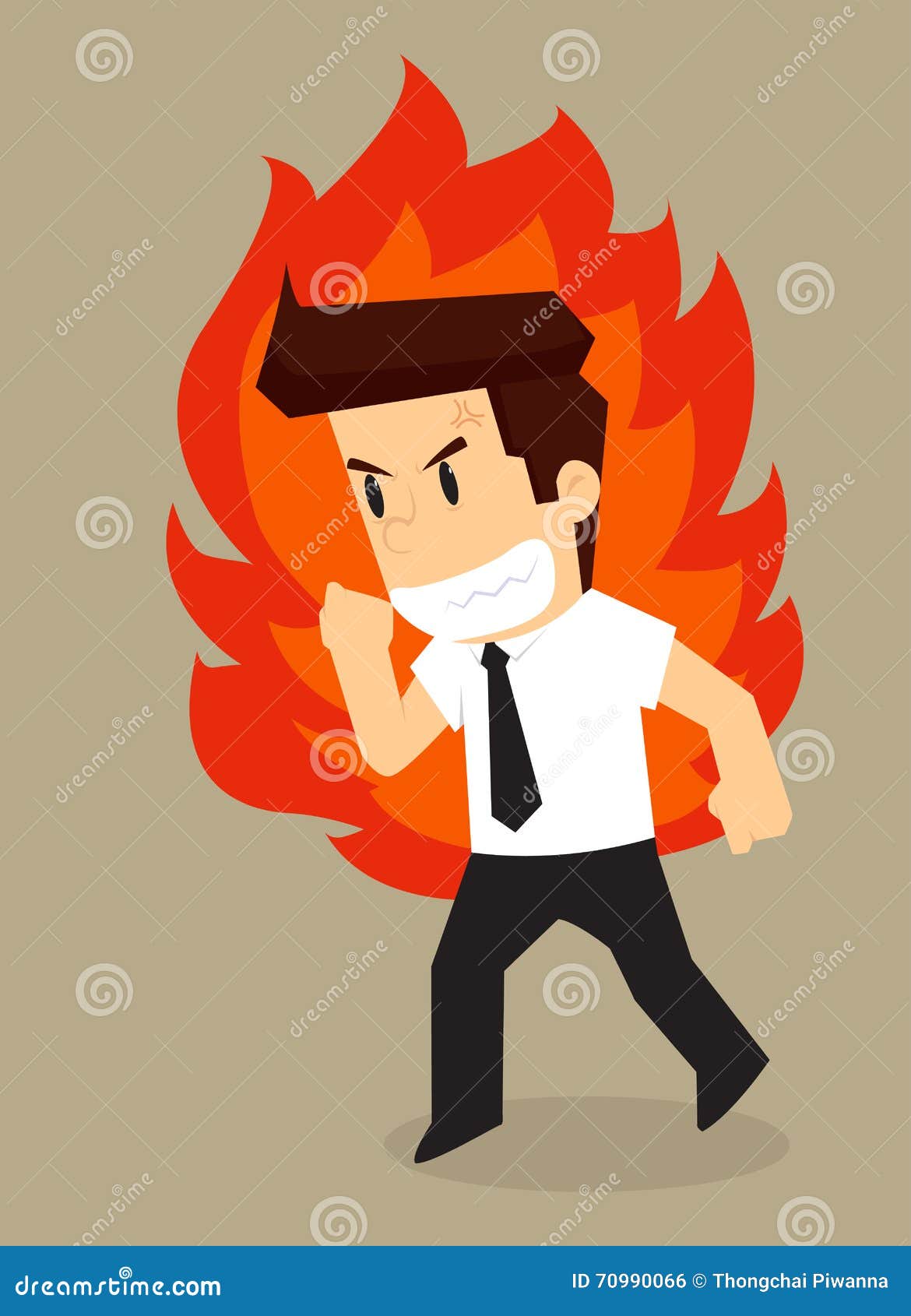 Businessman Angry ,irritable Stock Vector - Illustration of infographic ...
