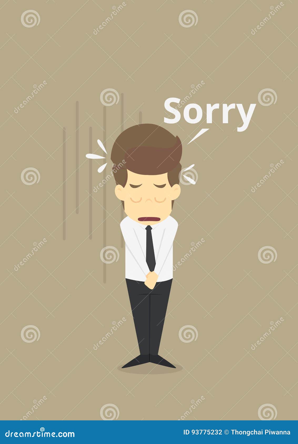 Businessman apologize stock vector. Illustration of career - 93775232 Businessman apologize stock vector. Illustration of career - 93775232