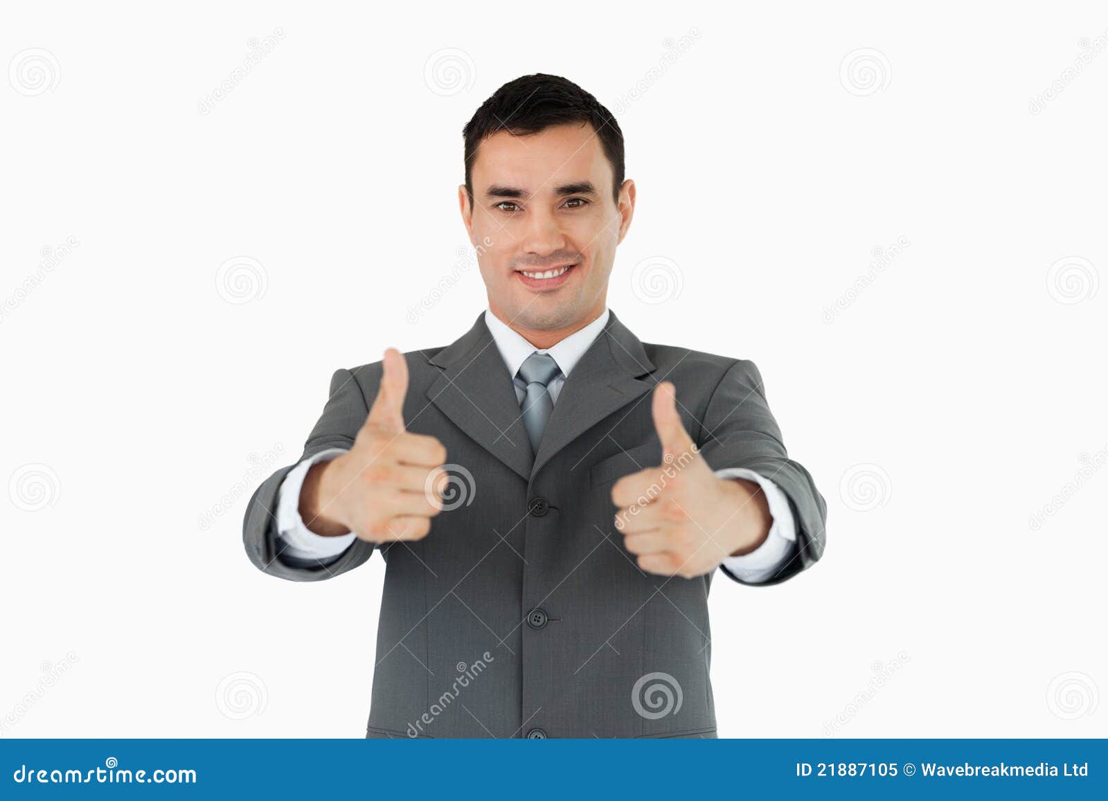 Businessman Approving A Chart Stock Image | CartoonDealer.com #16508845