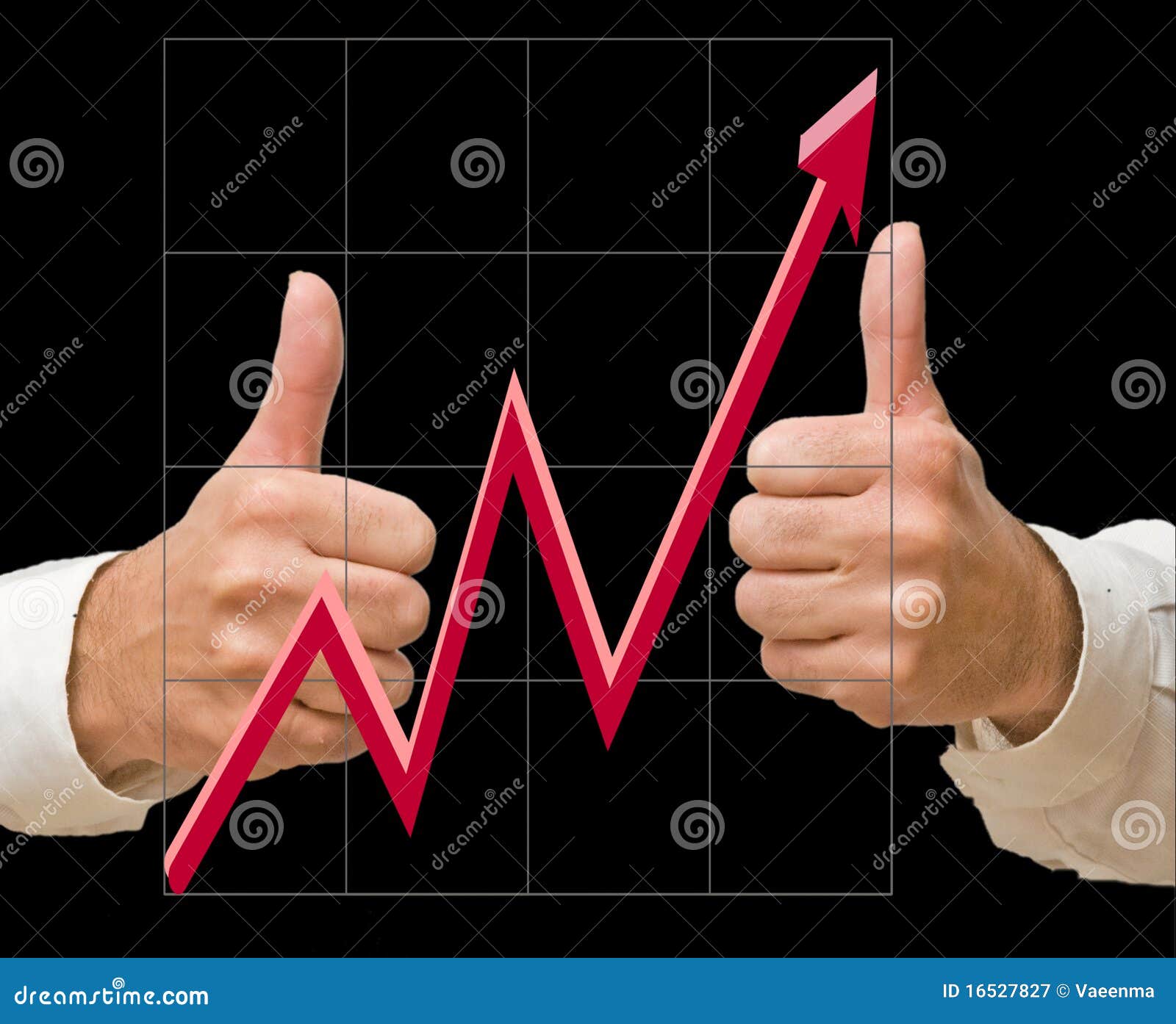 Businessman Approving a Chart Stock Image - Image of person, progress ...
