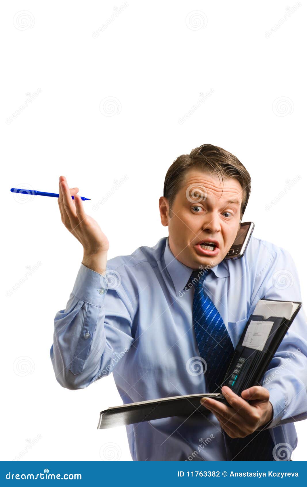 Businessman Arguing on Phone Stock Photo - Image of disappointment ...
