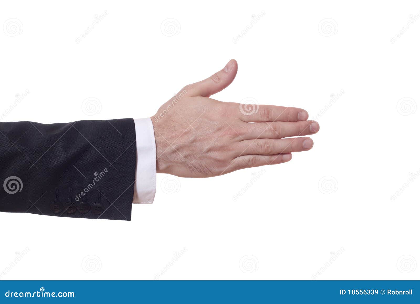 Businessman Arm Extends His Hand Stock Image - Image of cooperation ...
