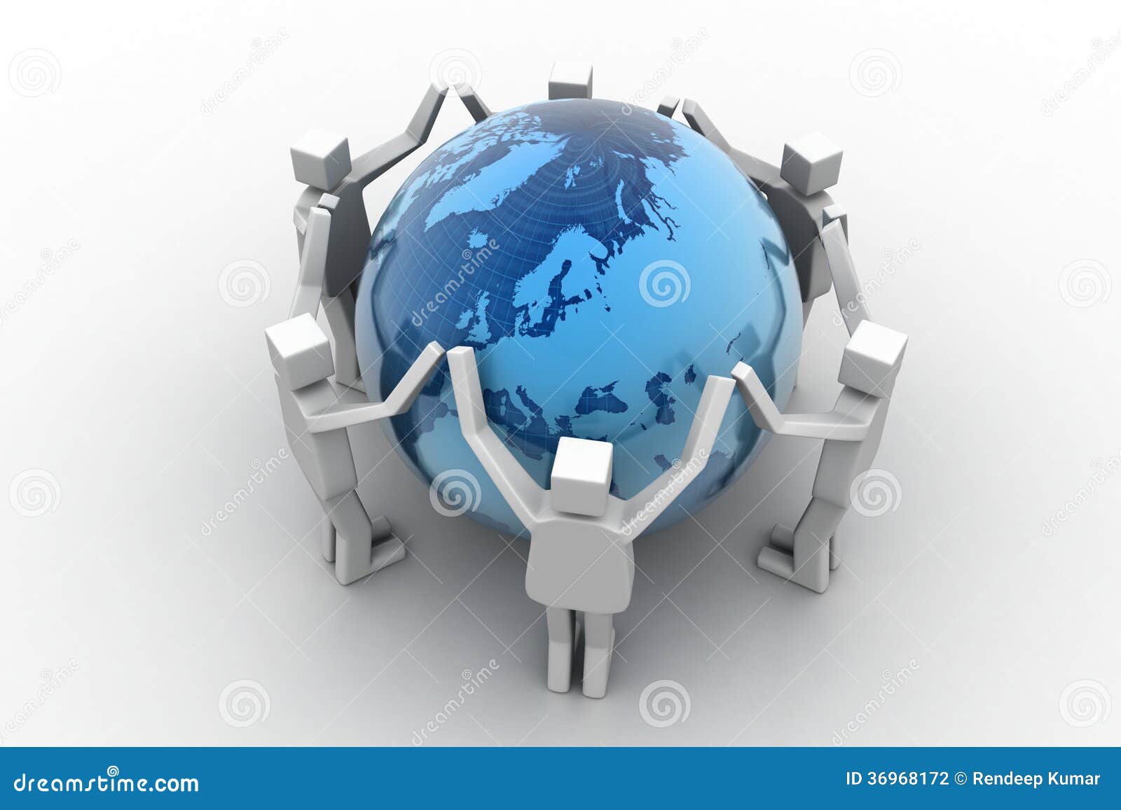 Businessman Around the World Stock Illustration - Illustration of ...