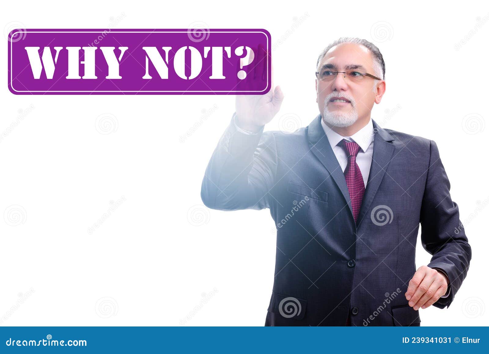 Businessman Asking the Question Why Not Stock Image - Image of card ...