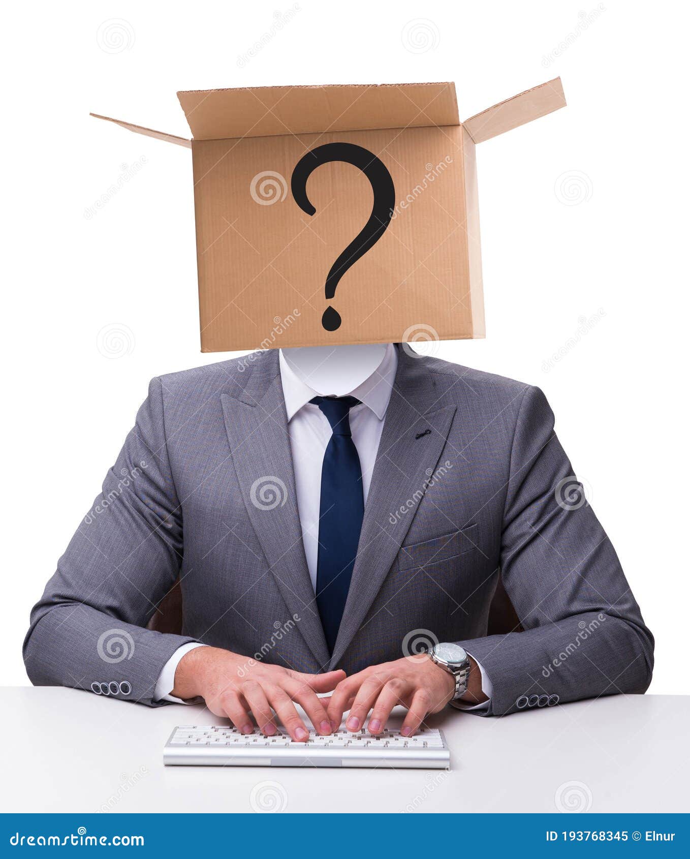 Businessman Asking Questions in Business Concept Stock Image - Image of ...