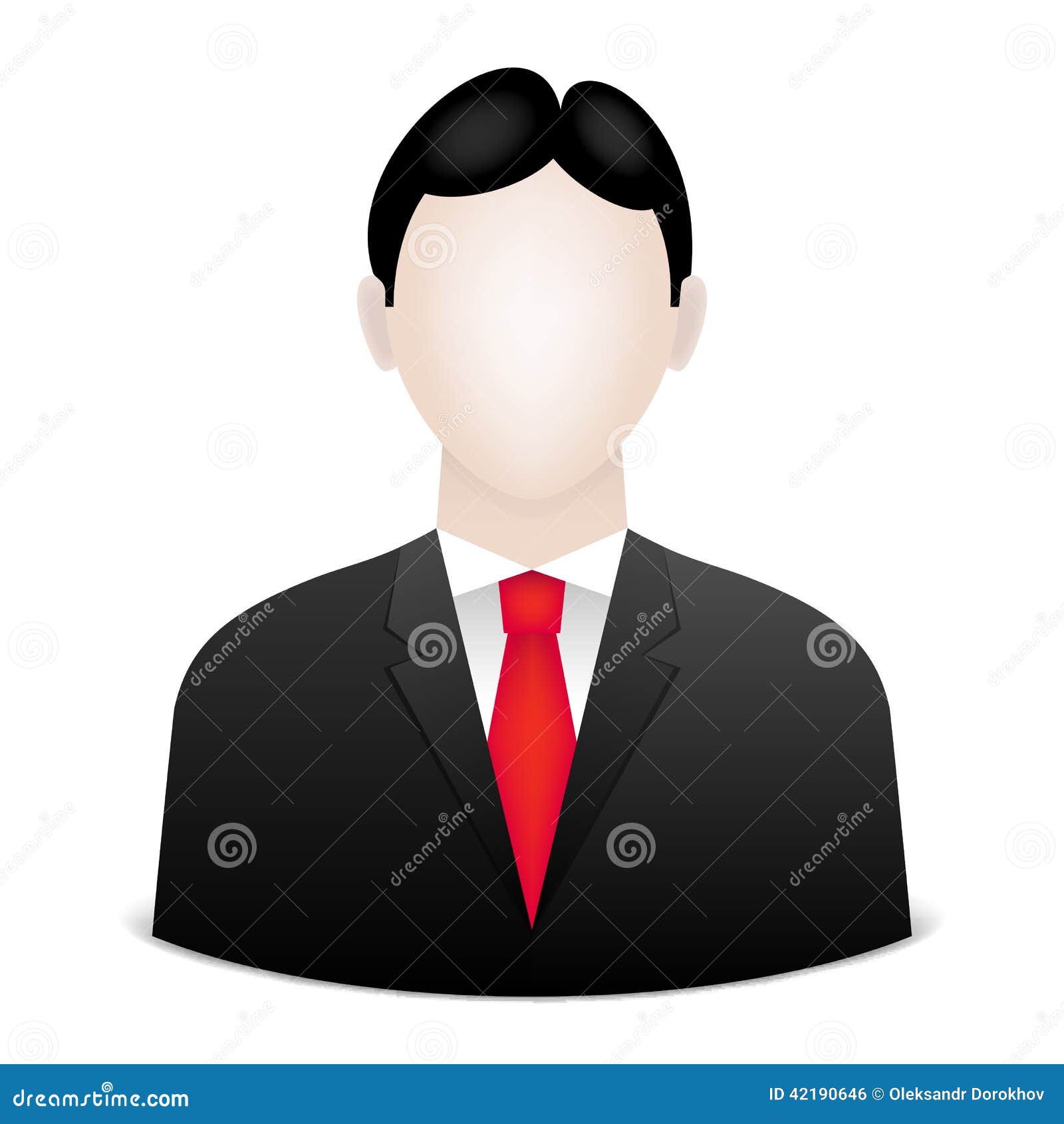 Businessman avatar stock vector. Illustration of media - 42190646