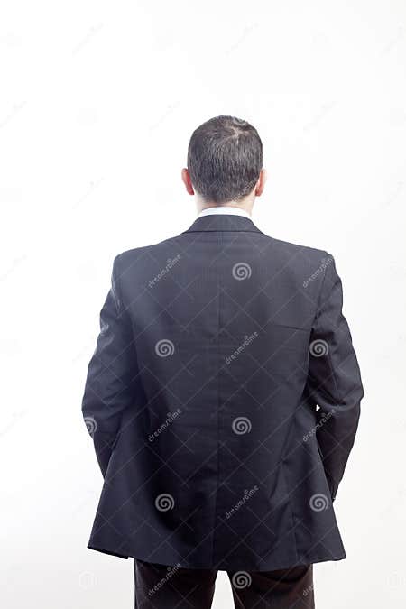 Businessman from the back stock photo. Image of rear - 23732522