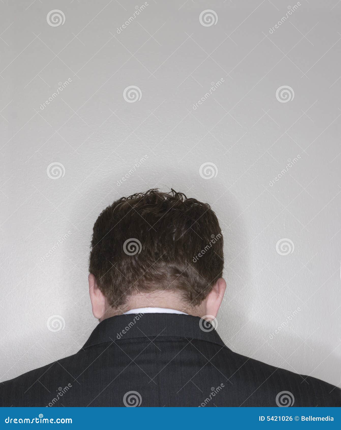 Businessman back head stock photo. Image of male, suit - 5421026