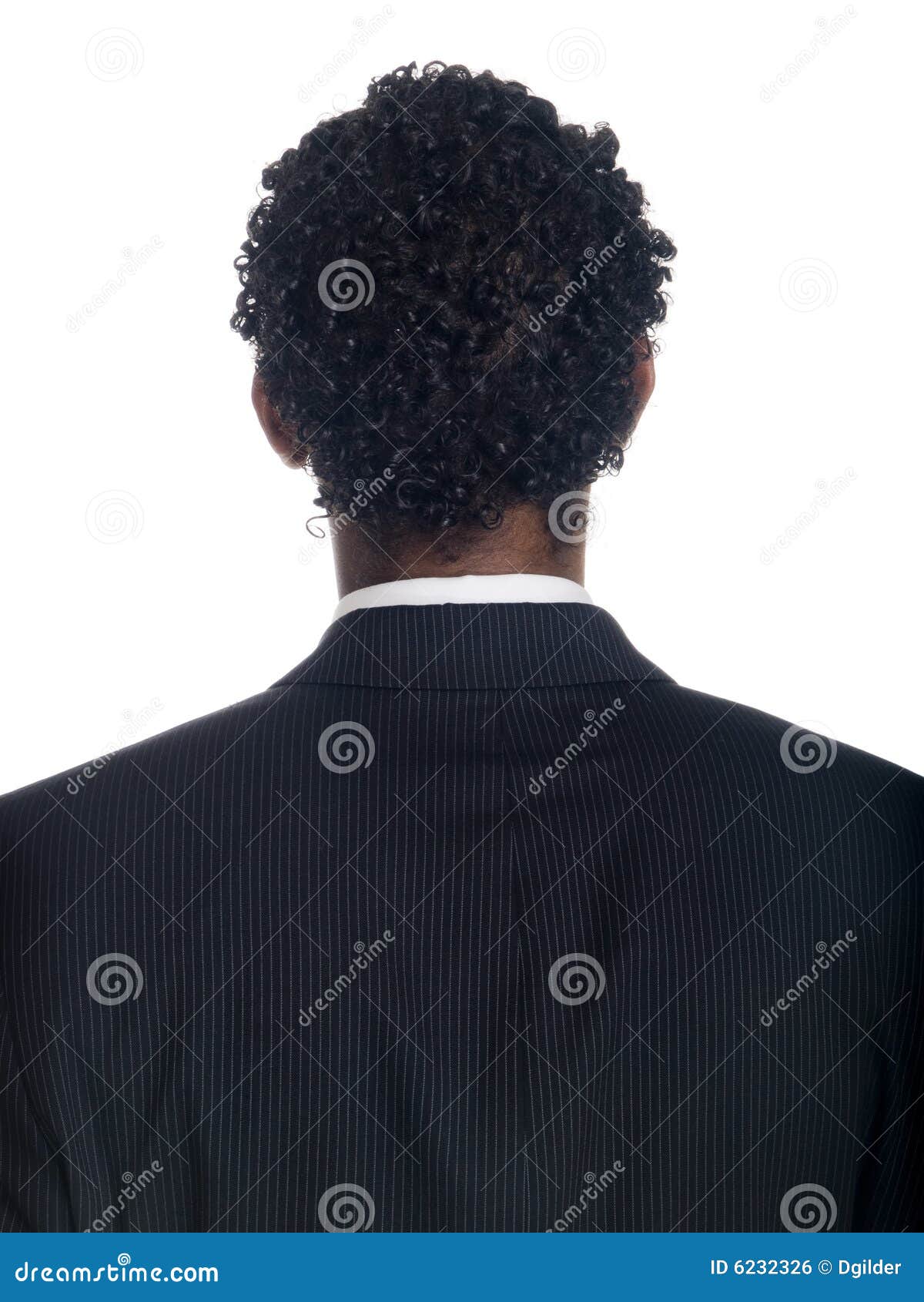Businessman - back of head stock photo. Image of isolated - 6232326