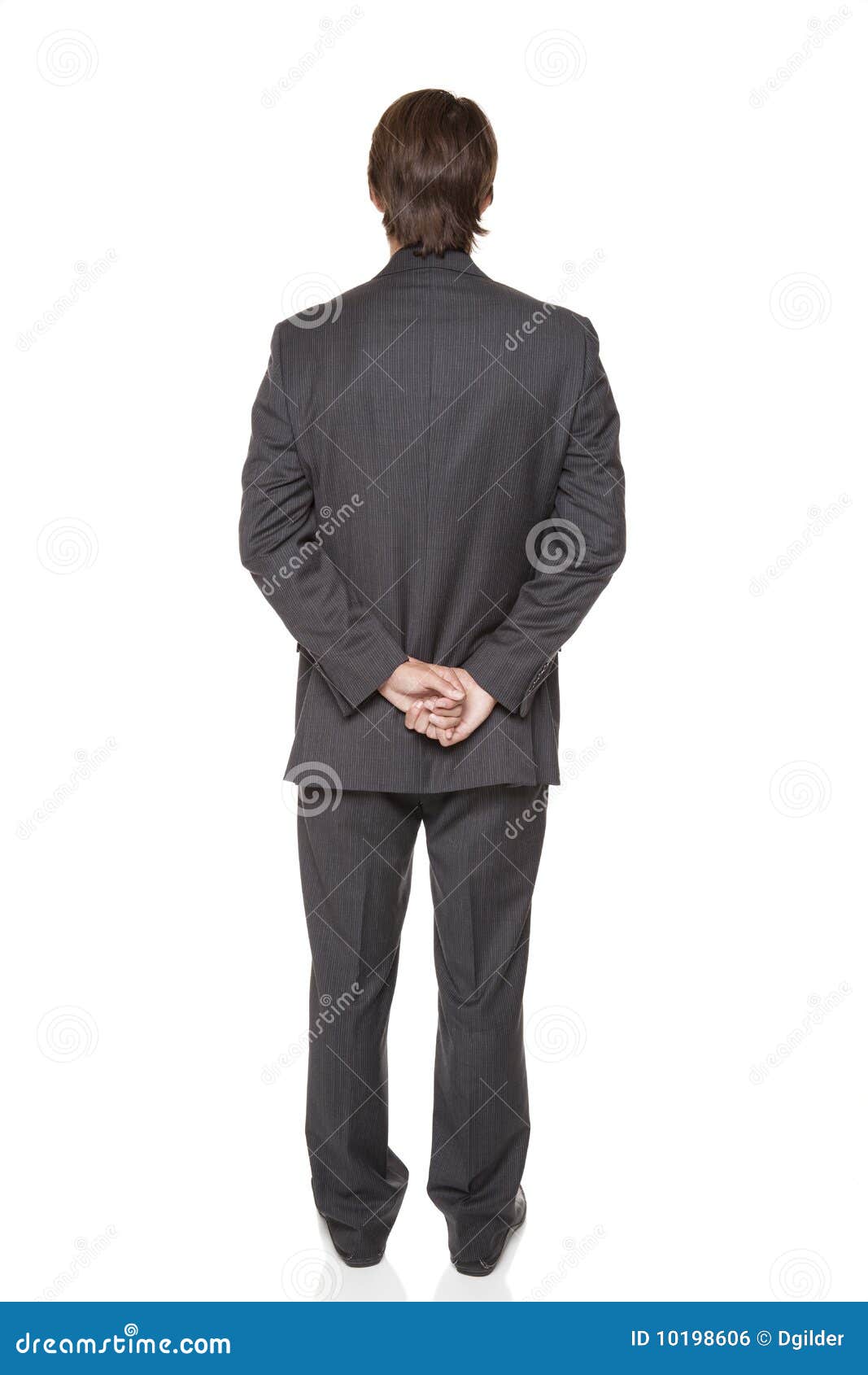 Businessman - back side stock photo. Image of rear, dressed - 10198606