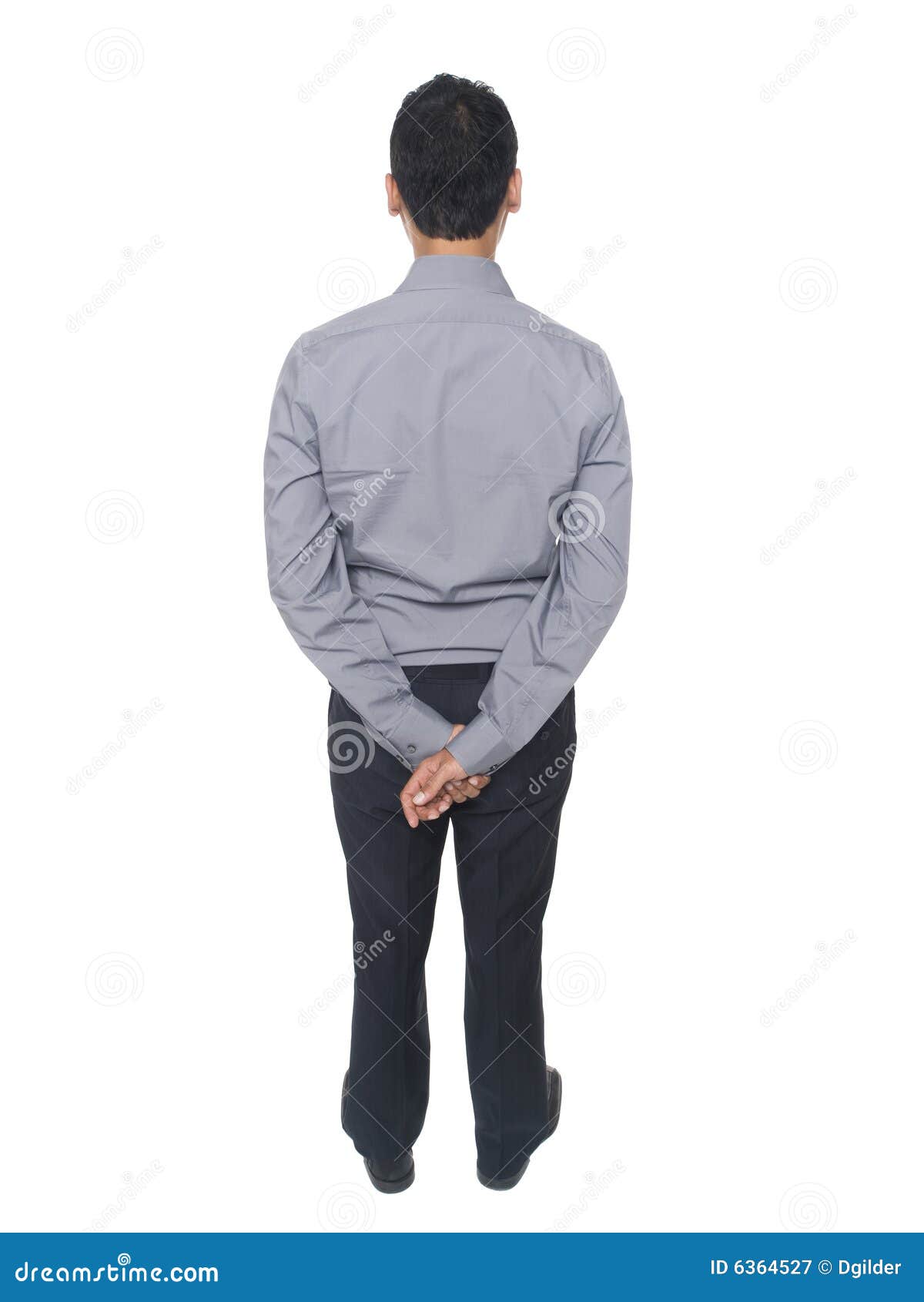 Businessman - backside stock image. Image of isolated - 6364527