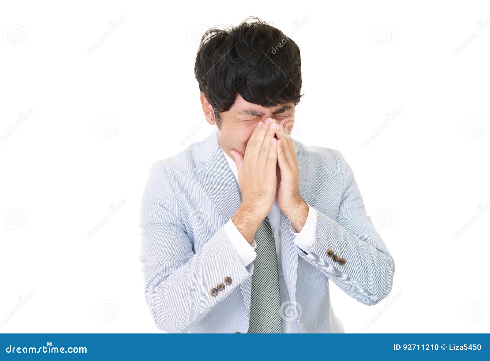 Businessman with a Bad Cold Stock Photo - Image of failure, businessman ...