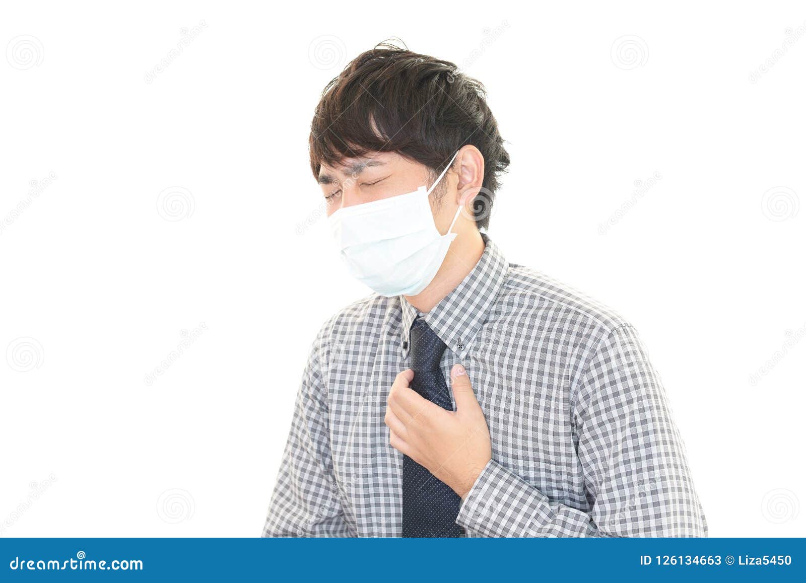 Businessman with a Bad Cold Stock Image - Image of asian, depression ...