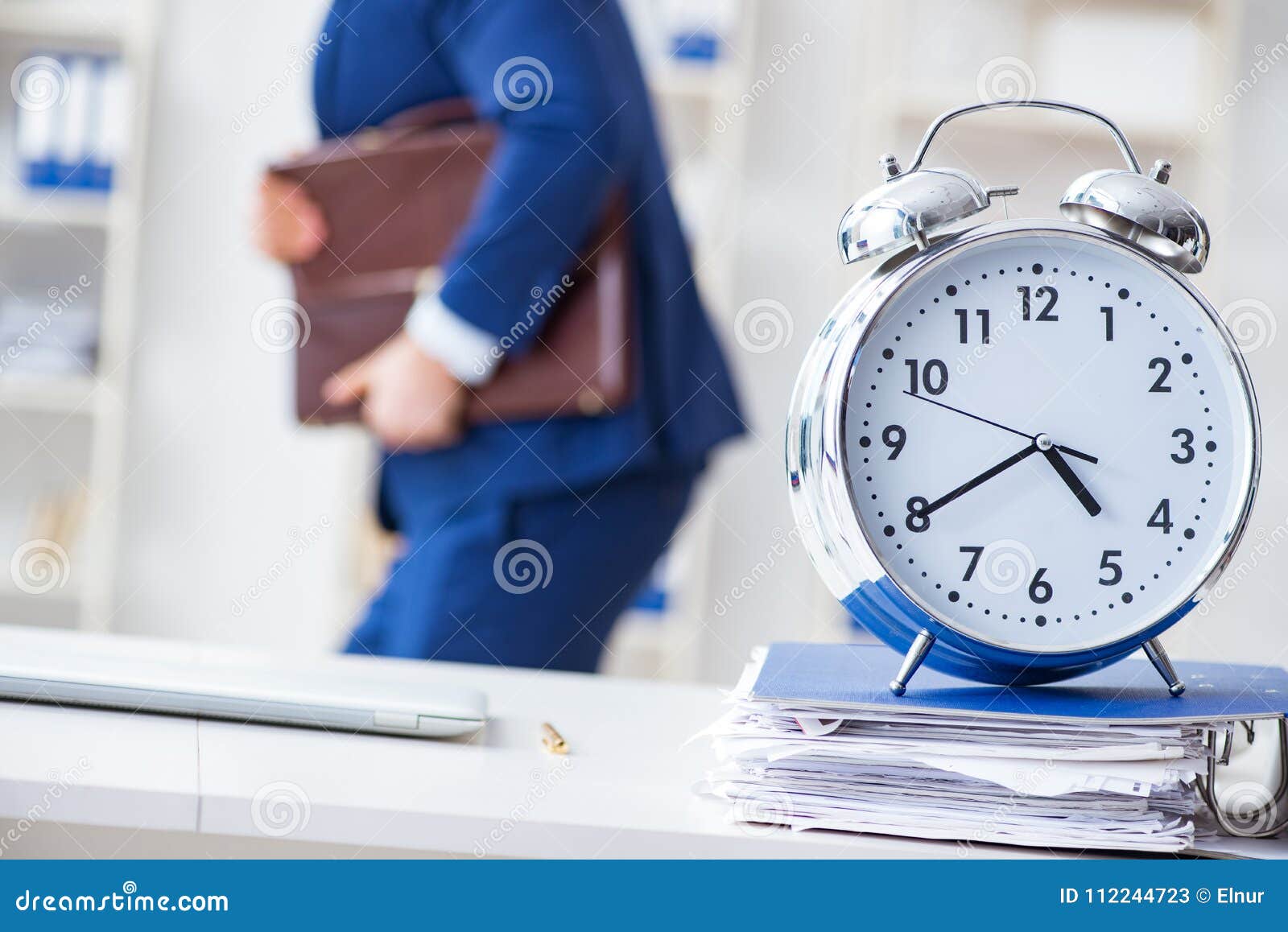 The Businessman in Bad Time Management Concept Stock Image - Image of ...