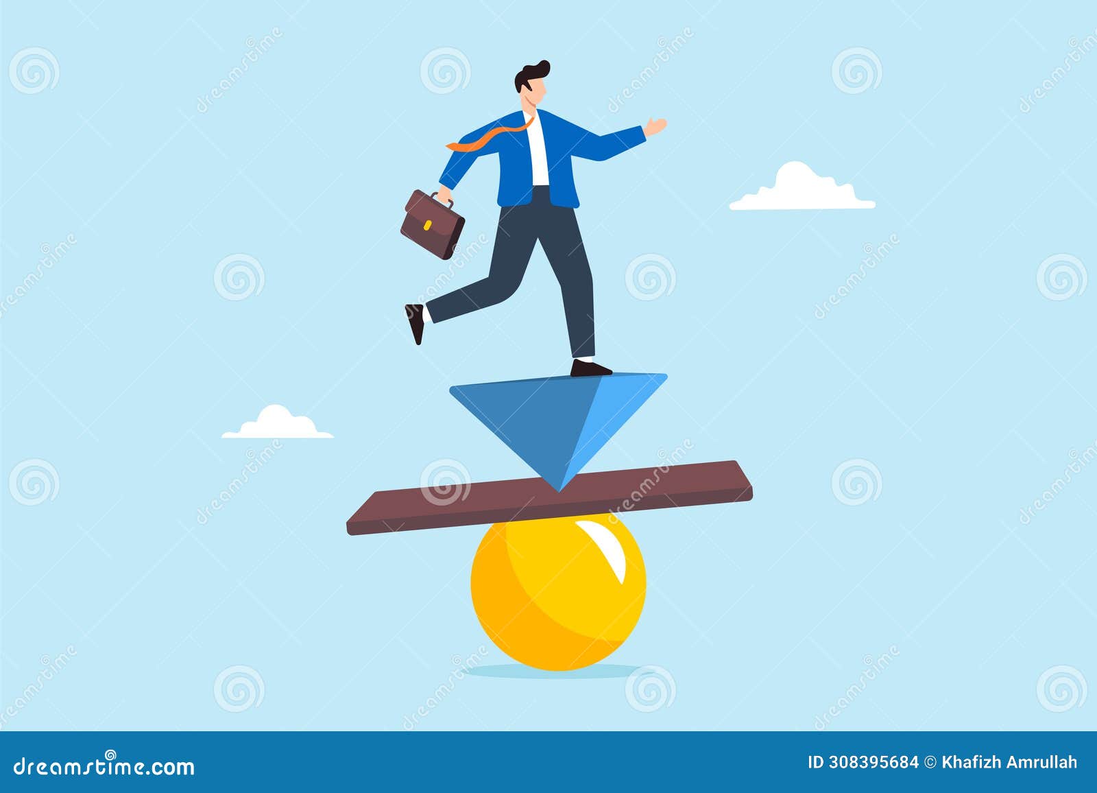 An Inverted Pyramid Of Coins Indicating A Topheavy Economy On The Brink ...