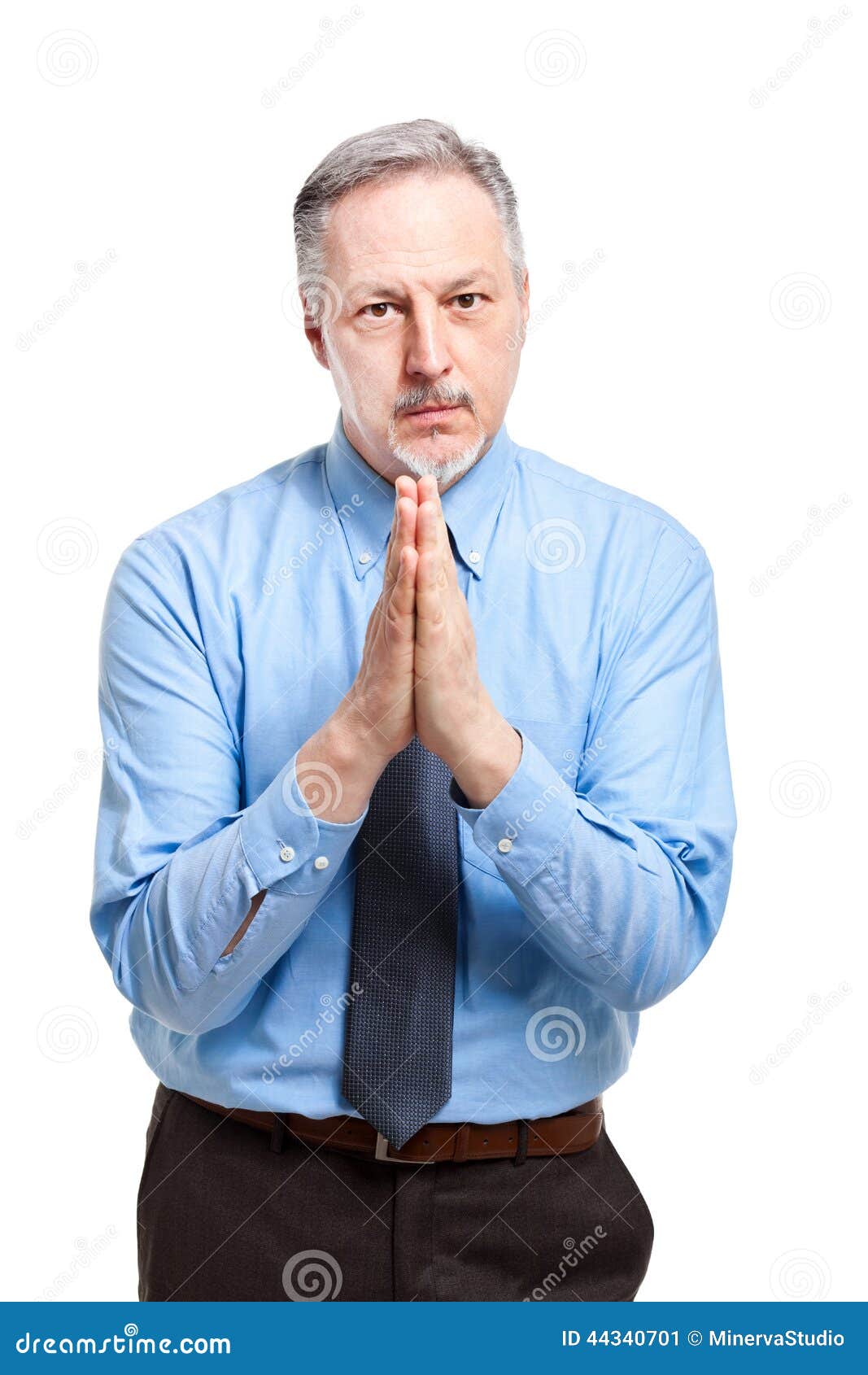 Businessman in Begging Gesture Stock Image - Image of expression, cool ...
