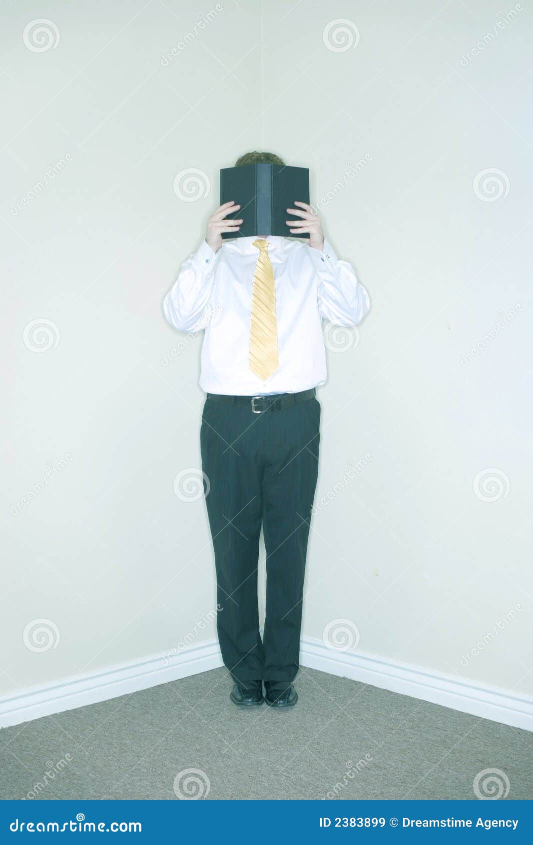 Businessman Behind Book stock image. Image of corner, male - 2383899