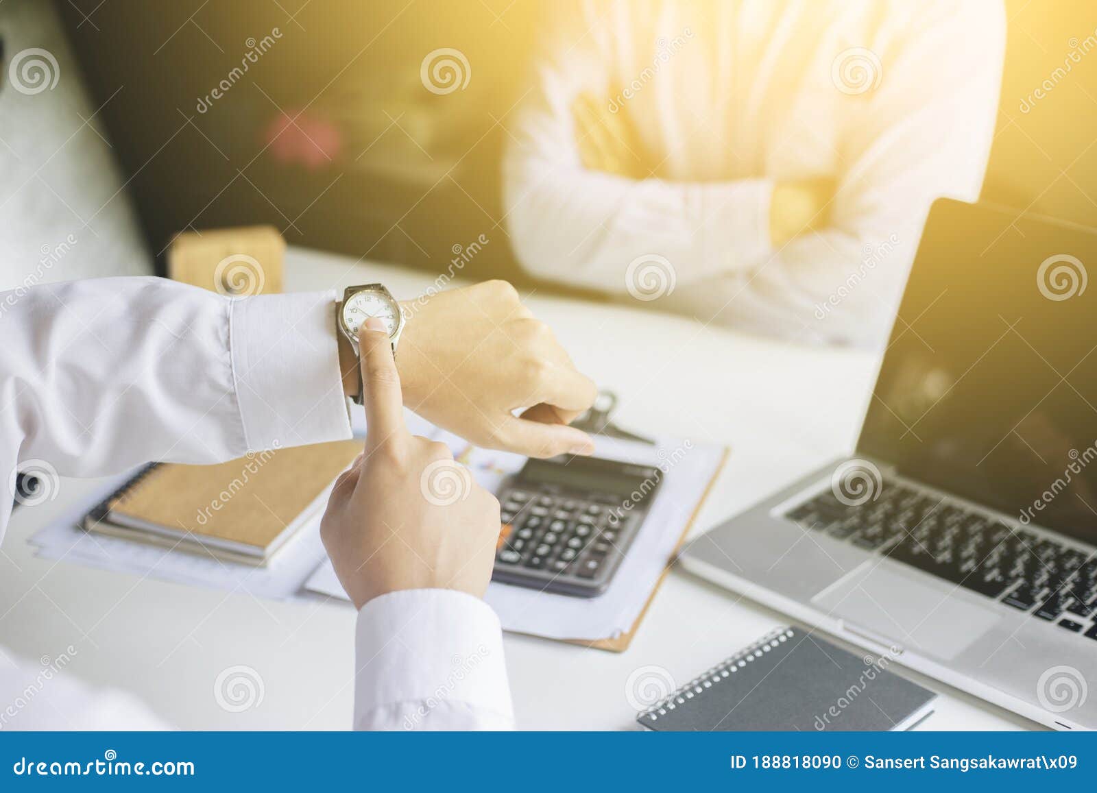 Businessman and Being Late at Work Stock Photo - Image of punctual ...