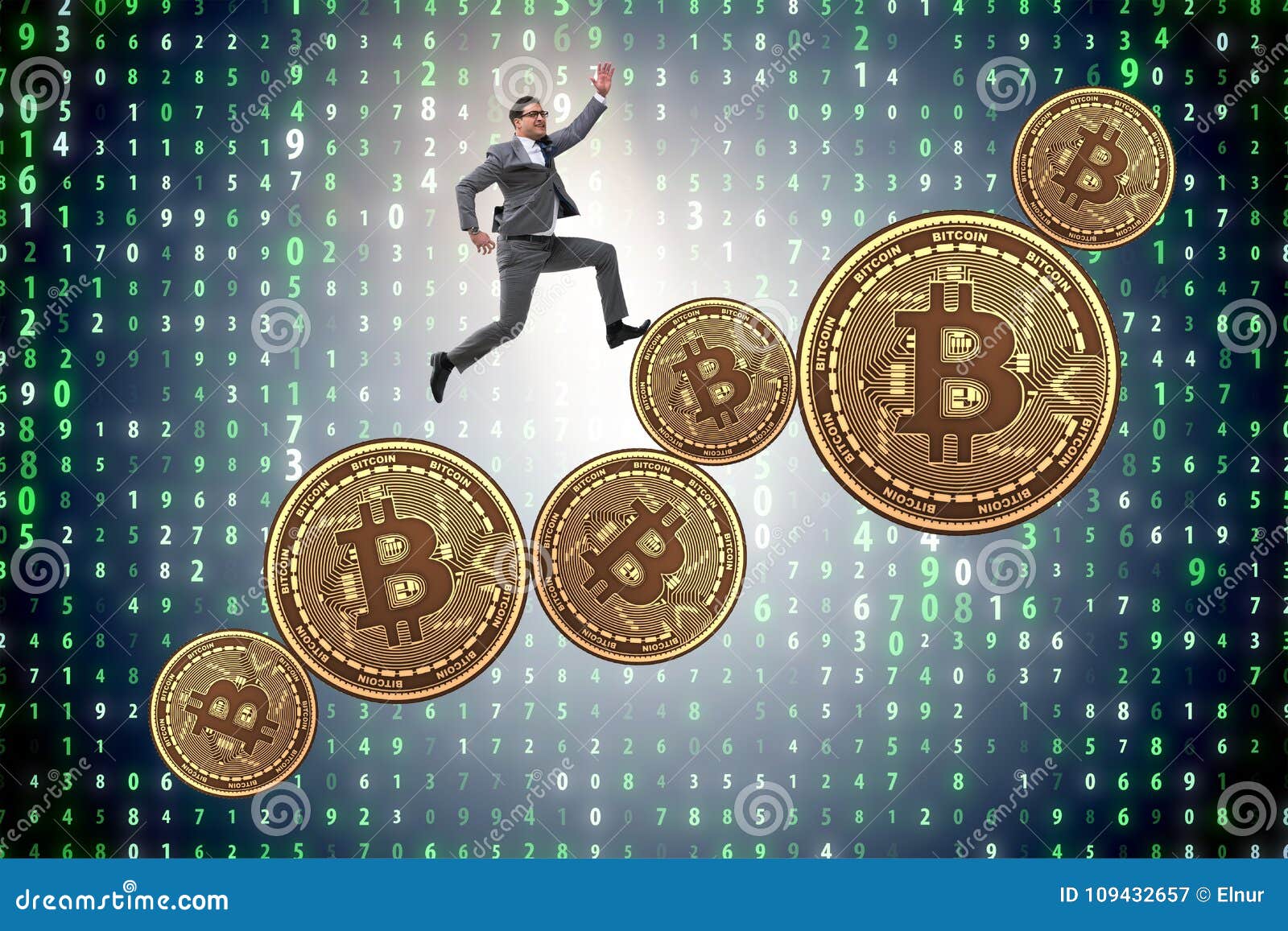 The Businessman in Bitcoin Price Increase Concept Stock Image - Image ... The Businessman in Bitcoin Price Increase Concept Stock Image - Image ...