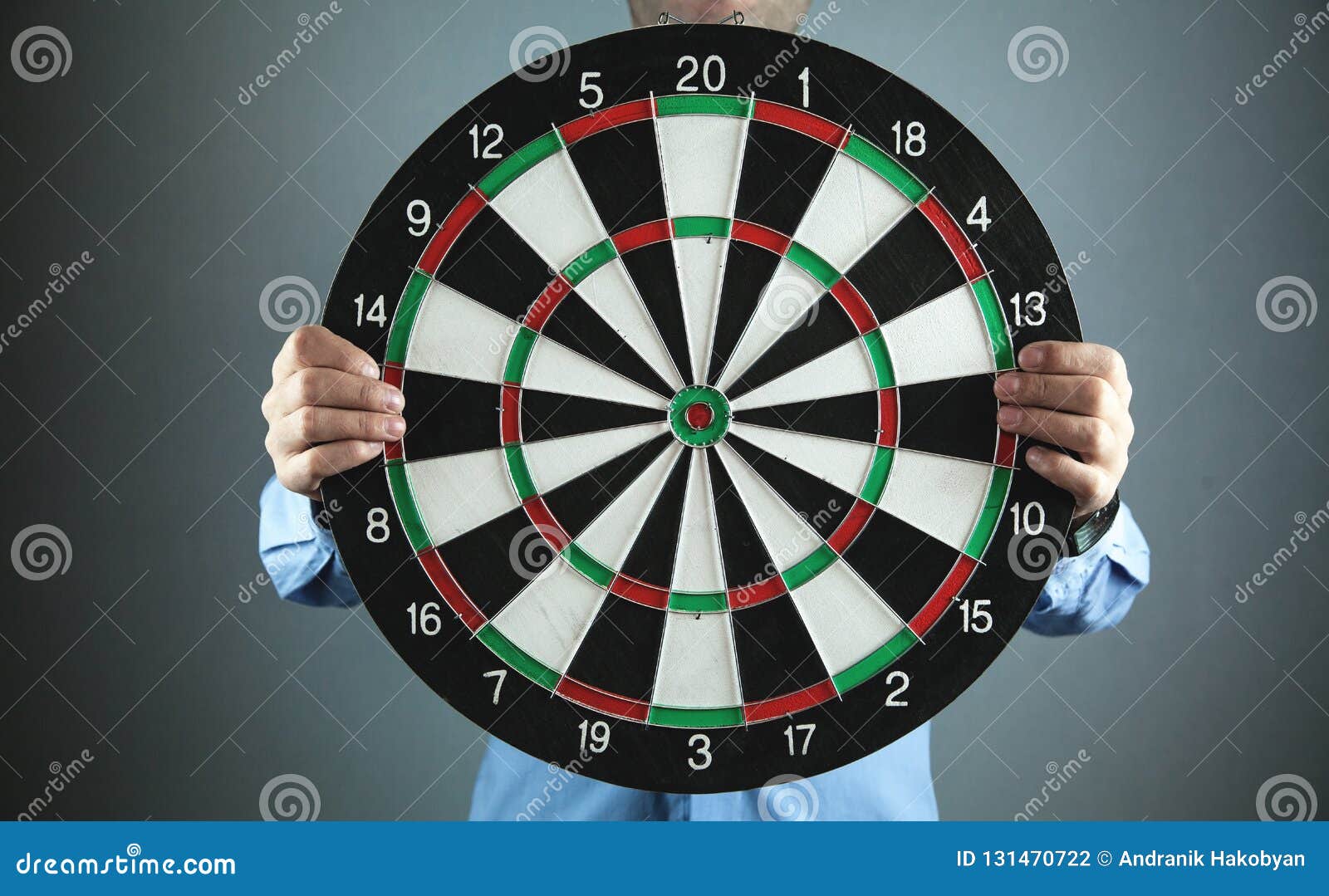 Businessman with Blank Dart Board. Business Goal Concept Stock Photo ... Businessman with Blank Dart Board. Business Goal Concept Stock Photo ...