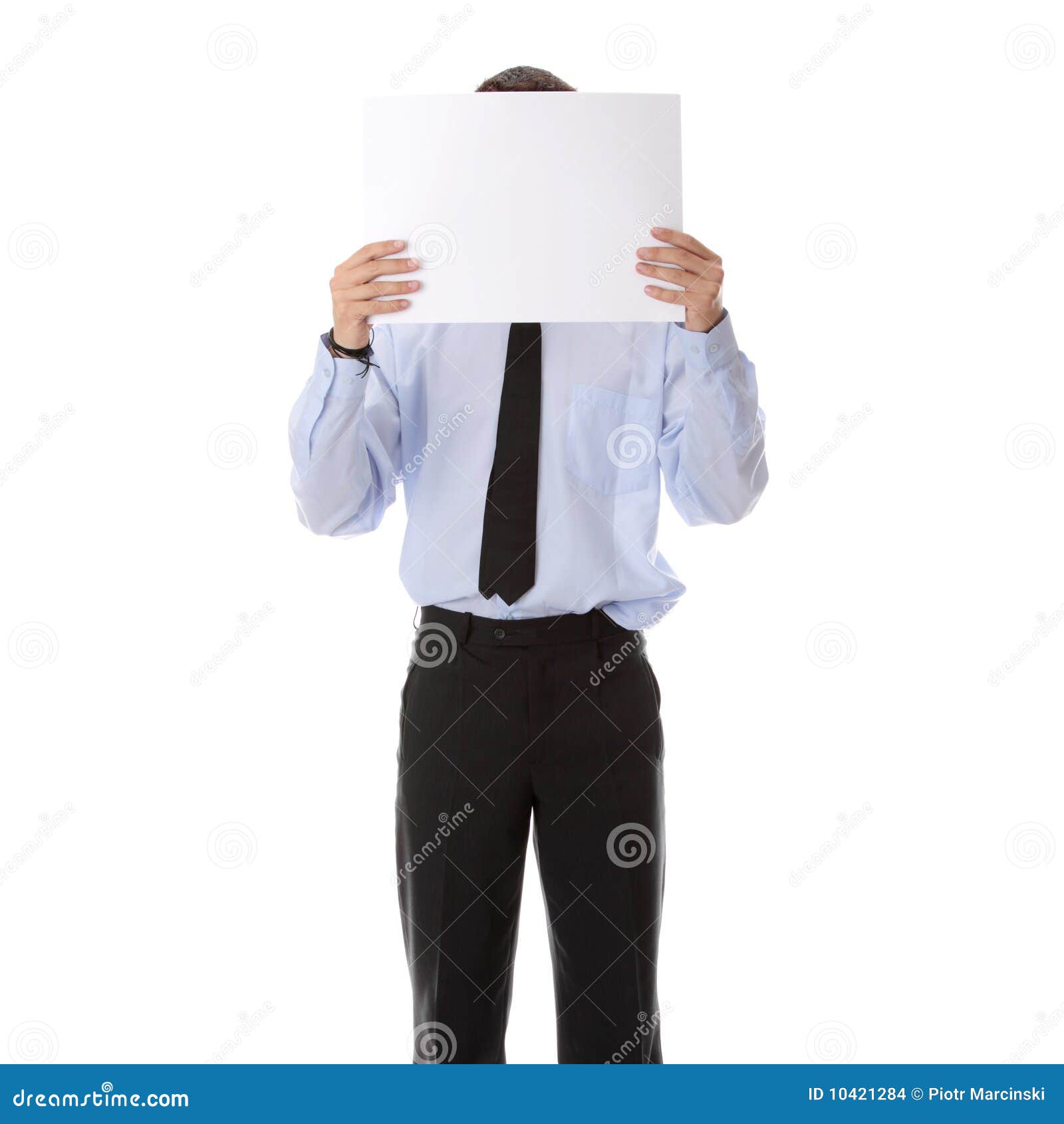Businessman with a Blank Paper in His Face Stock Photo - Image of sign ... Businessman with a Blank Paper in His Face Stock Photo - Image of sign ...