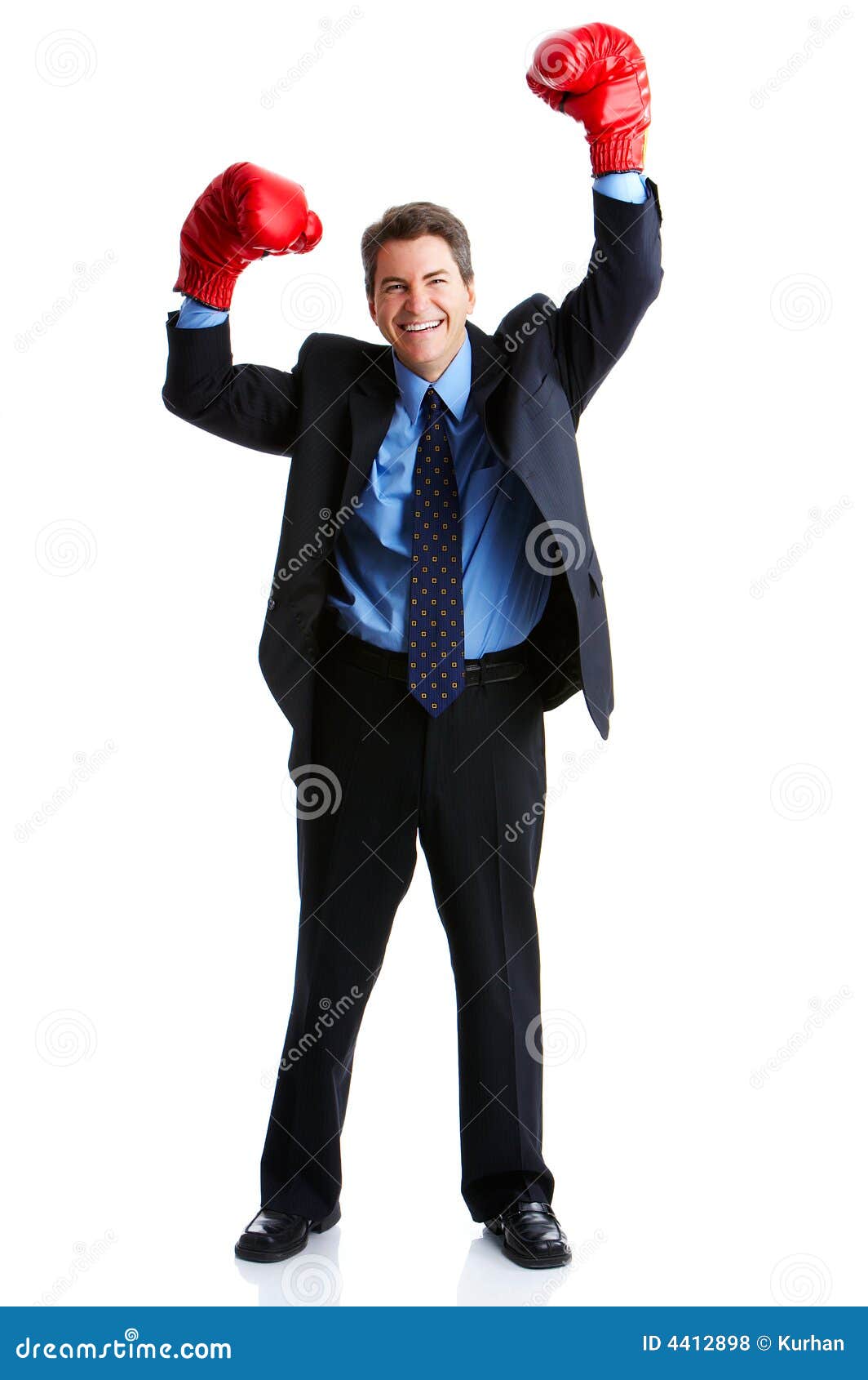 Businessman boxer stock photo. Image of portrait, adult - 4412898