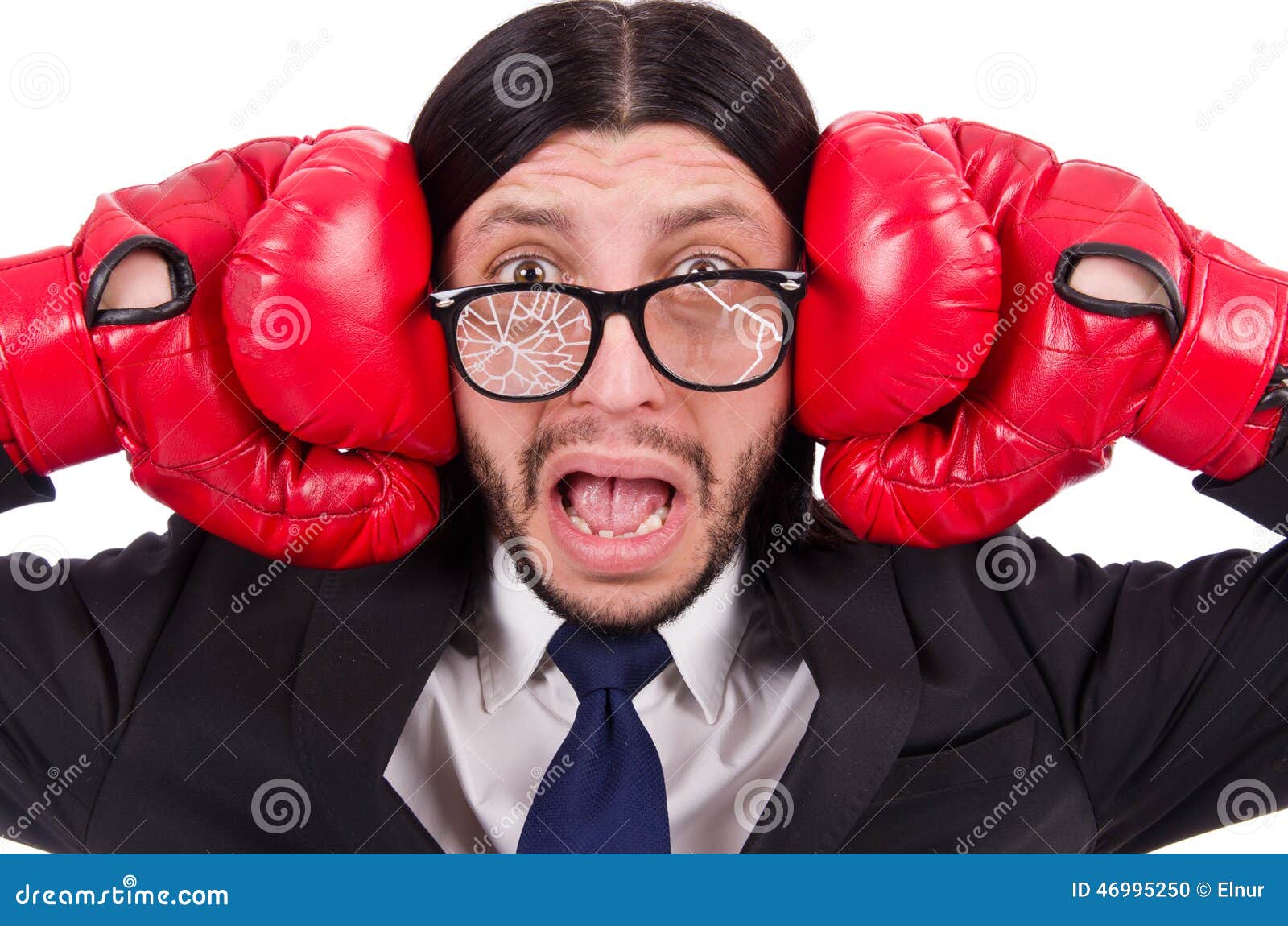 Businessman boxer isolated stock photo. Image of boxing - 46995250