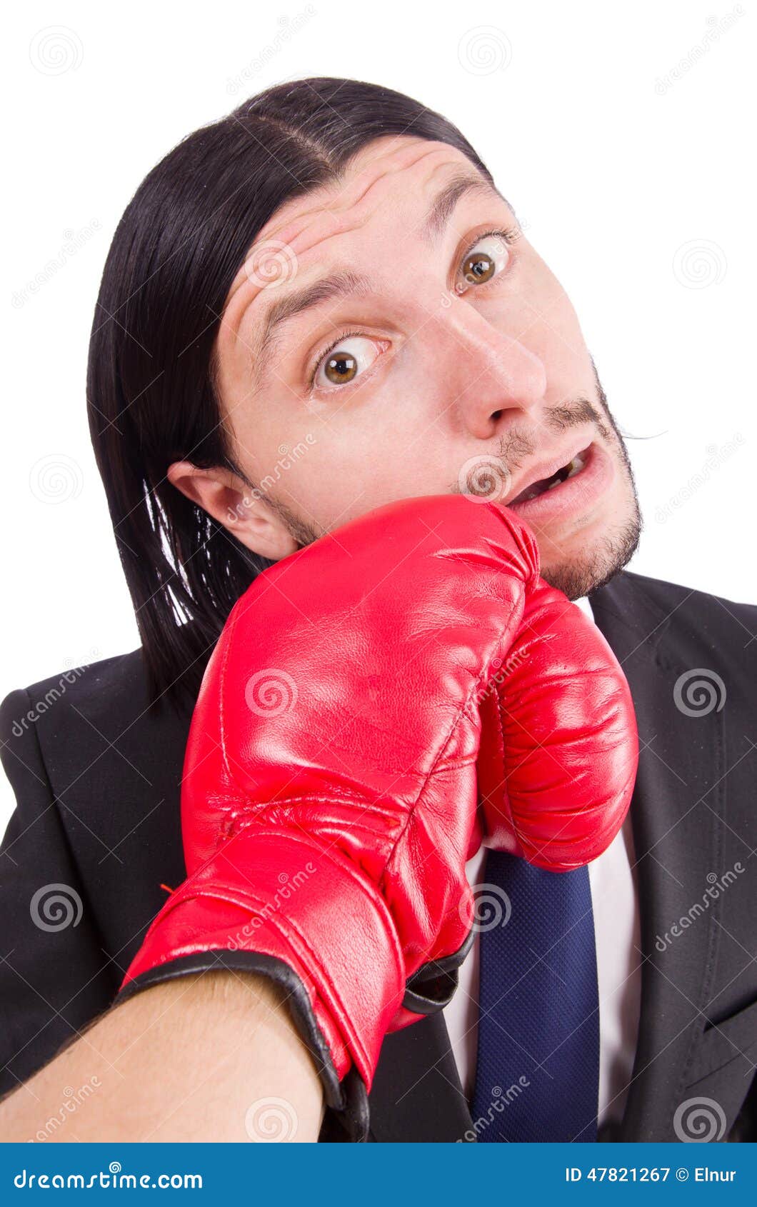 Businessman boxer isolated stock image. Image of office - 47821267