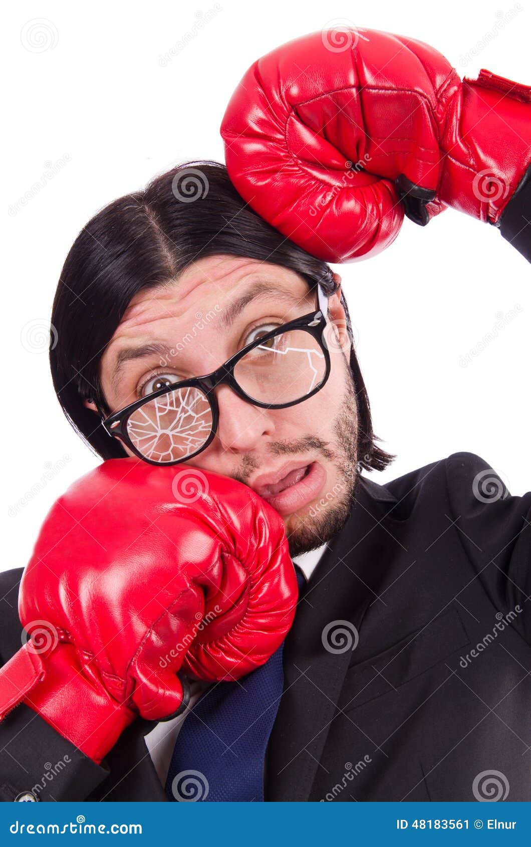 Businessman boxer isolated stock image. Image of boxing - 48183561