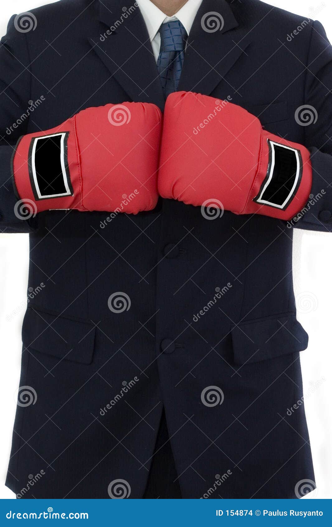 Businessman with Boxing Glove Stock Photo - Image of bodyguard, guard ...