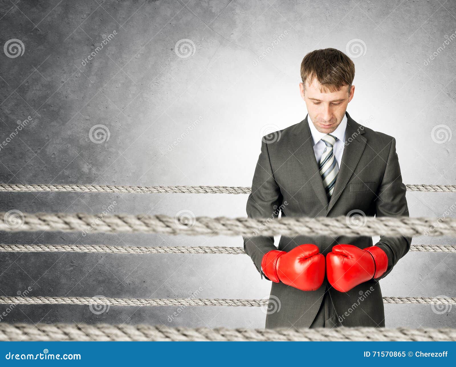 Businessman with Boxing Gloves Stock Image - Image of sales ...
