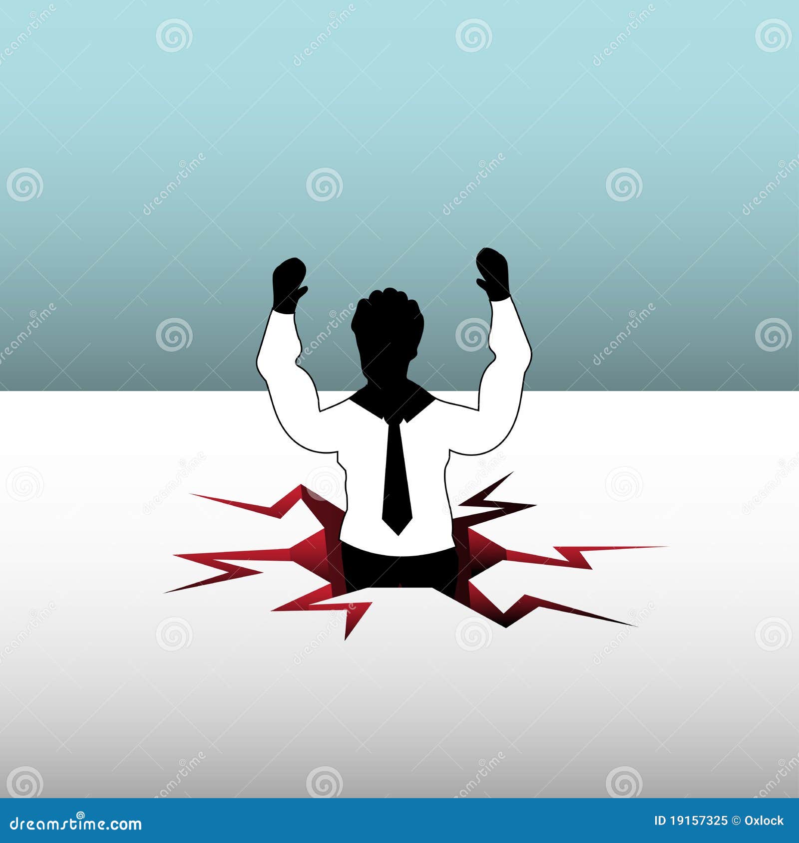 Businessman Breaking the Ice Stock Vector - Illustration of artwork ...