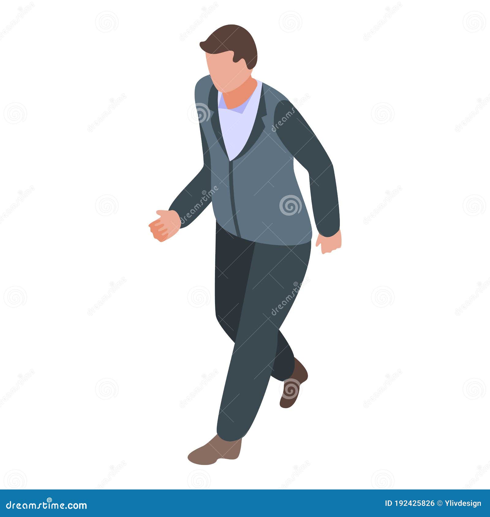 Businessman Breakthrough. Concept Business Activity Vector Illustration ...