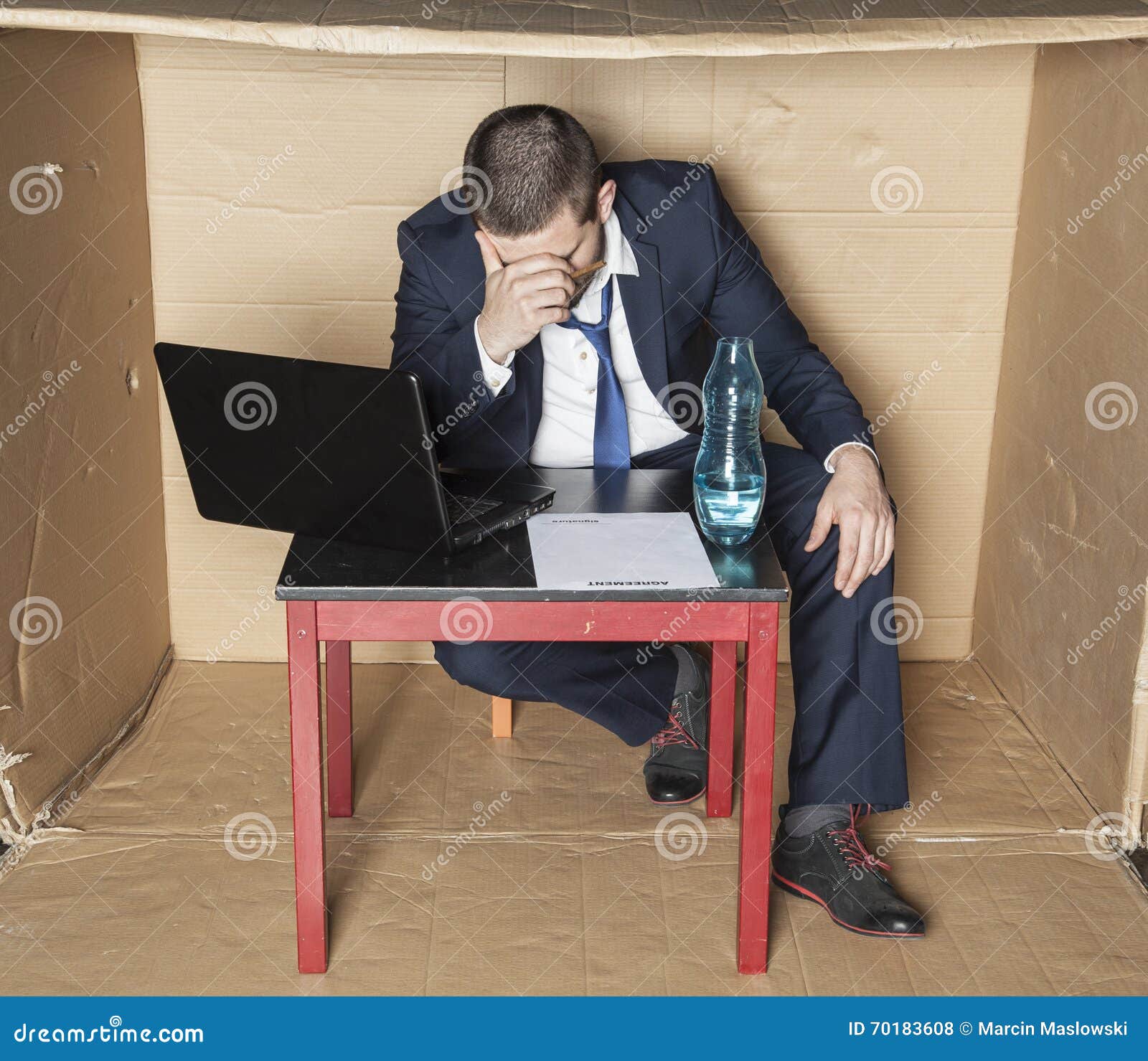 Businessman Broke and Drunk Stock Photo - Image of crisis, alcohol ...