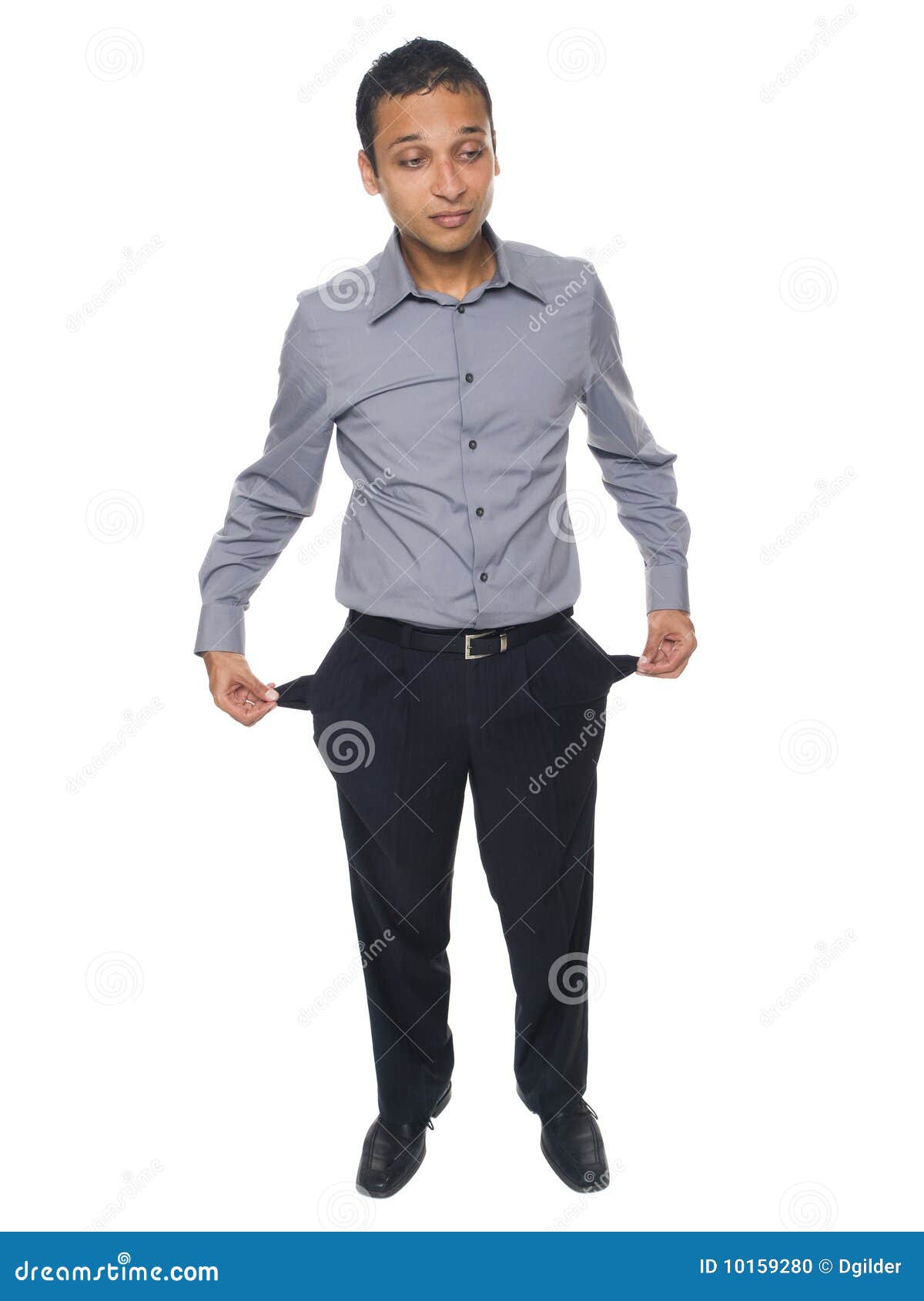 Businessman - Broke Empty Pockets Stock Photo - Image of broke ...