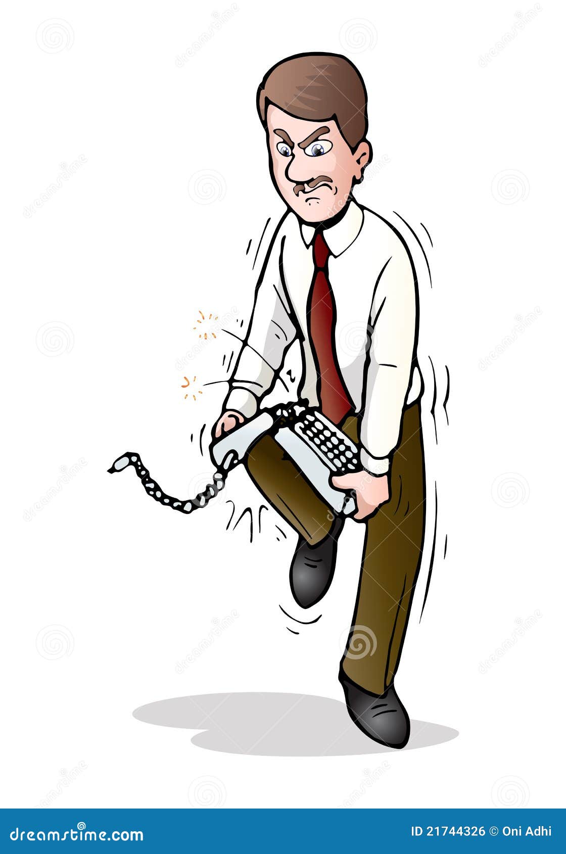 Businessman Broke Keyboard Stock Illustrations – 4 Businessman Broke ...
