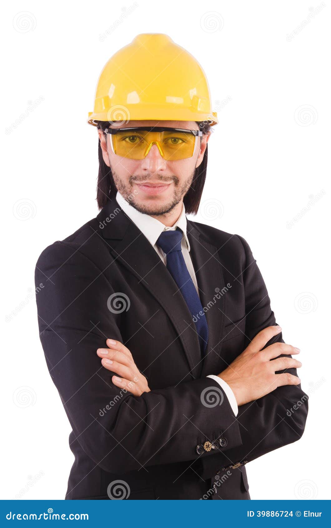 Businessman-builder stock photo. Image of architect, building - 39886724