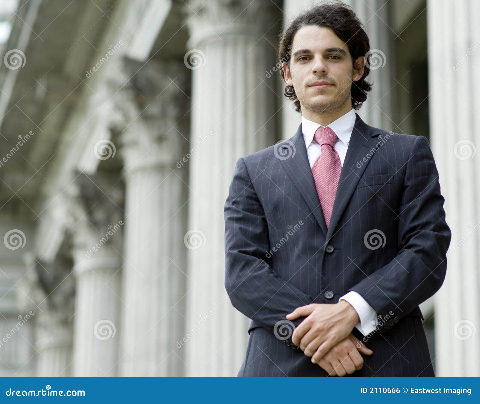 Businessman and Building stock photo. Image of handsome - 2110666