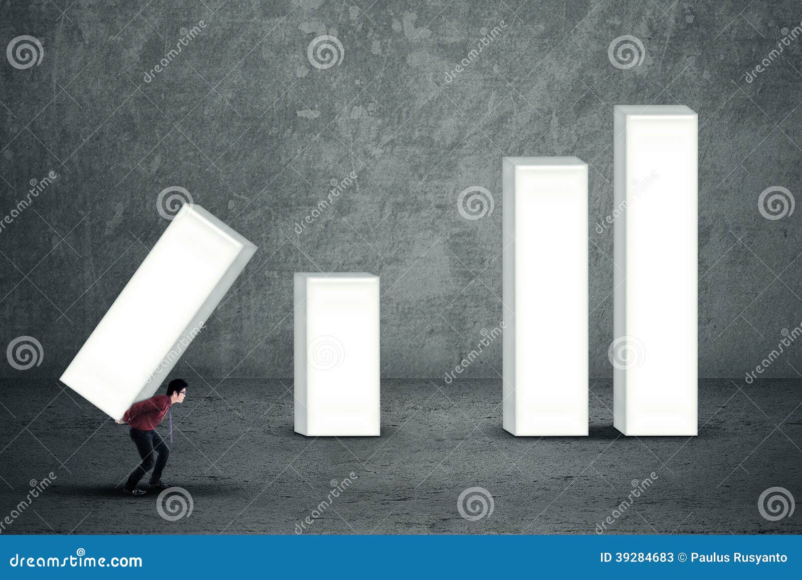Businessman is Building Profit Chart Stock Image - Image of malaysian ...