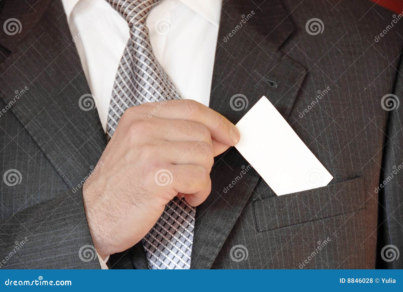 Businessman with Business Card Stock Photo - Image of formal, employee ...