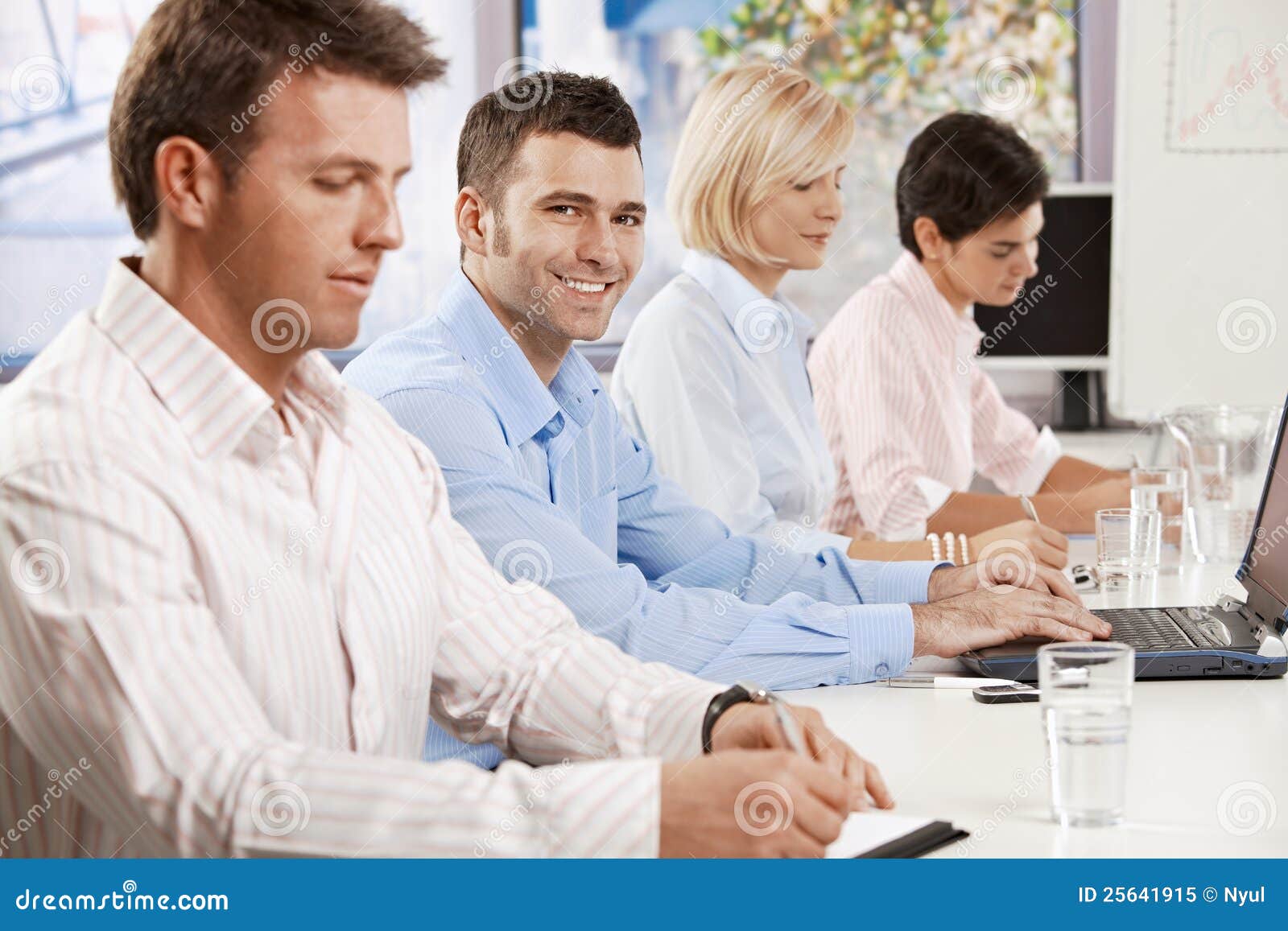 Businessman on Business Meeting Stock Image - Image of associates ...