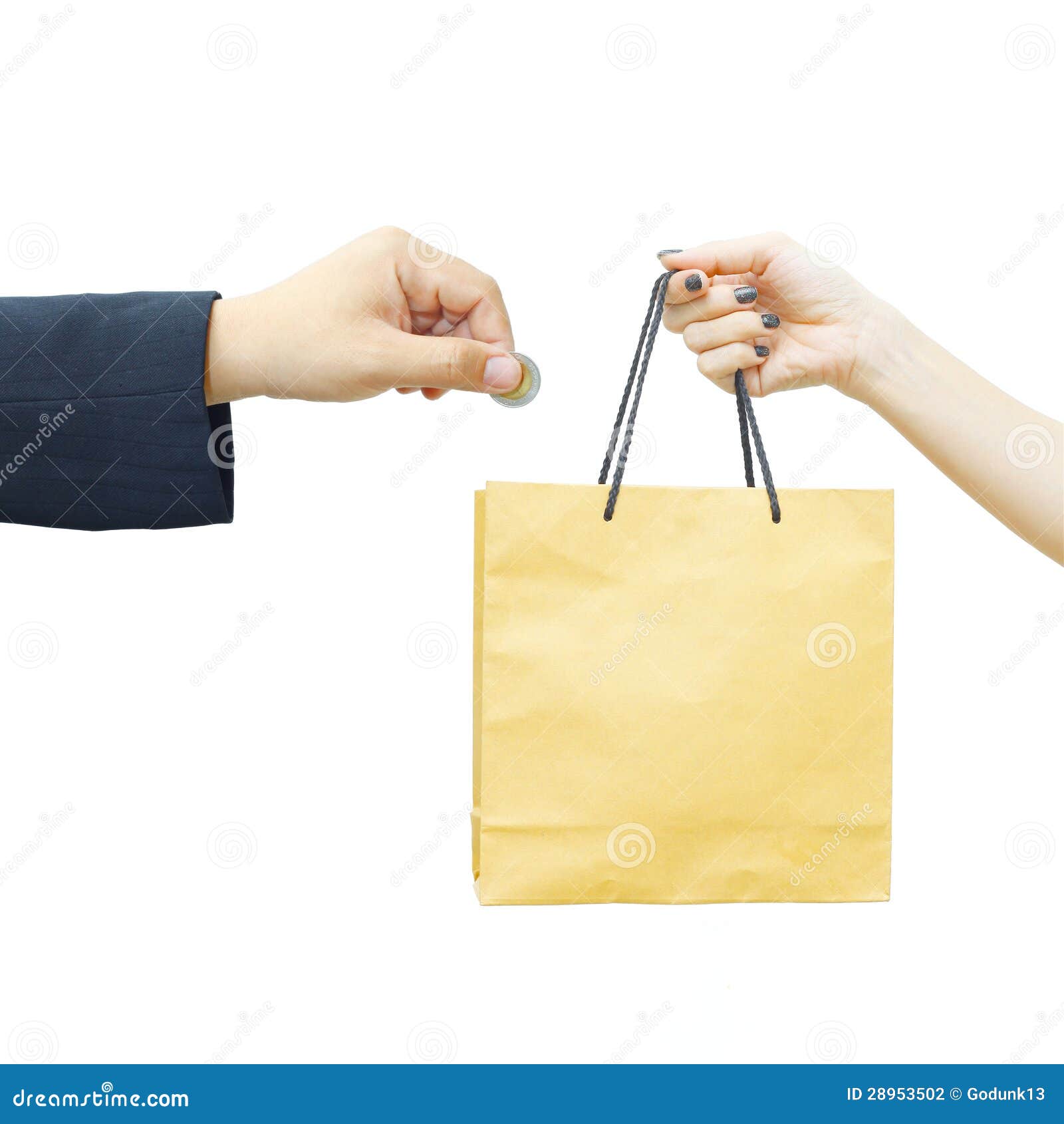 Businessman buy something stock photo. Image of handle - 28953502