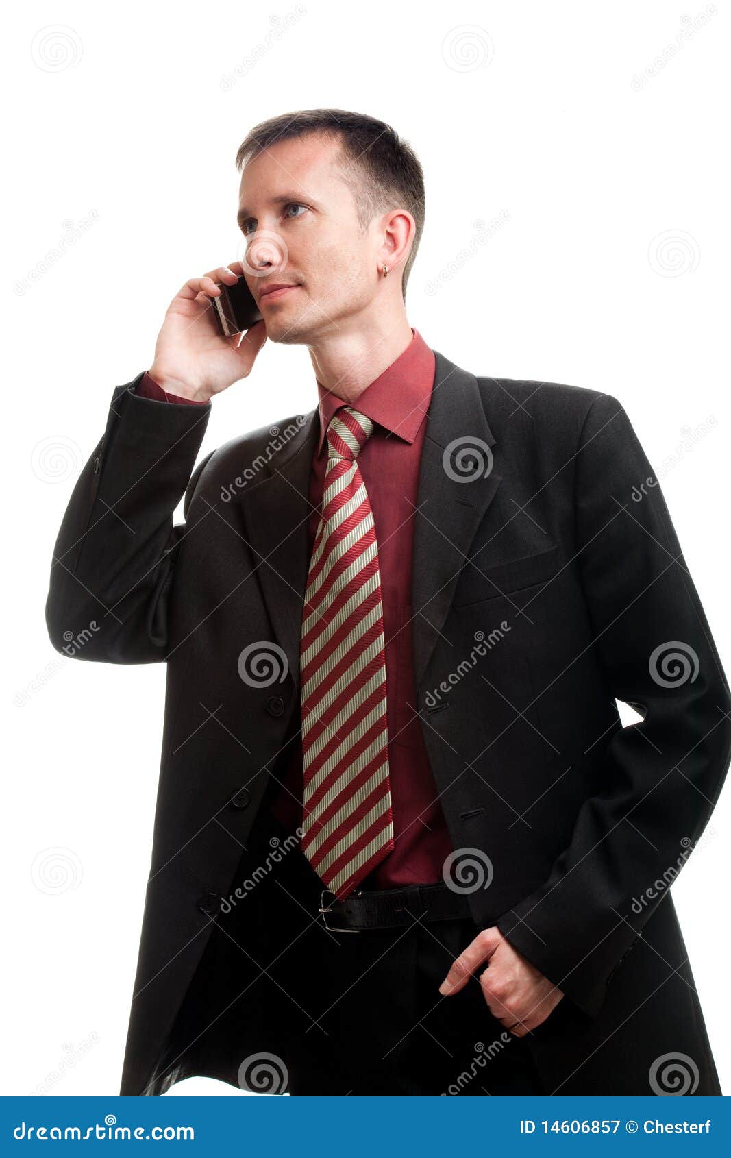 Businessman calling stock image. Image of calling, male - 14606857