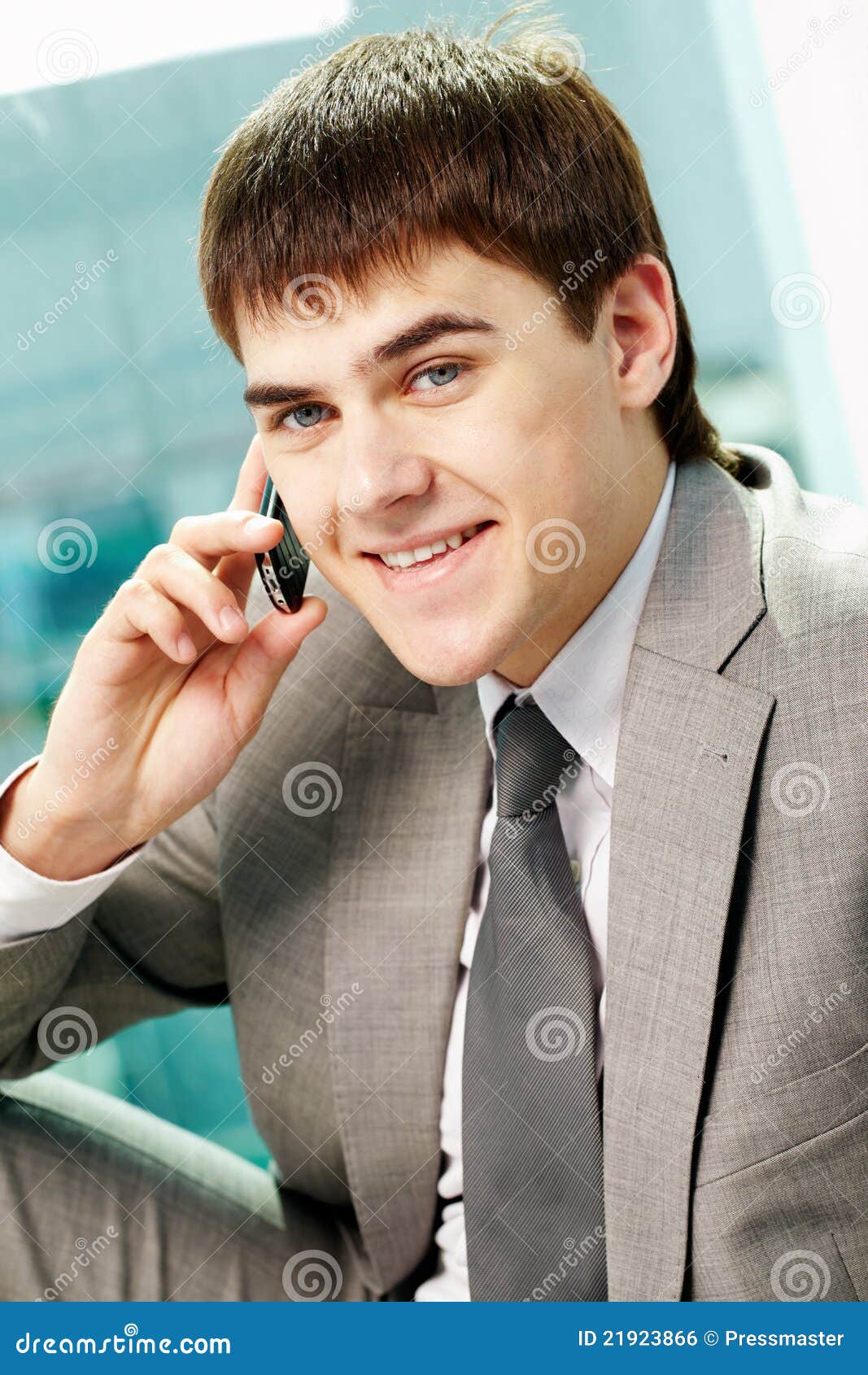 Businessman calling stock photo. Image of handsome, masculine - 21923866