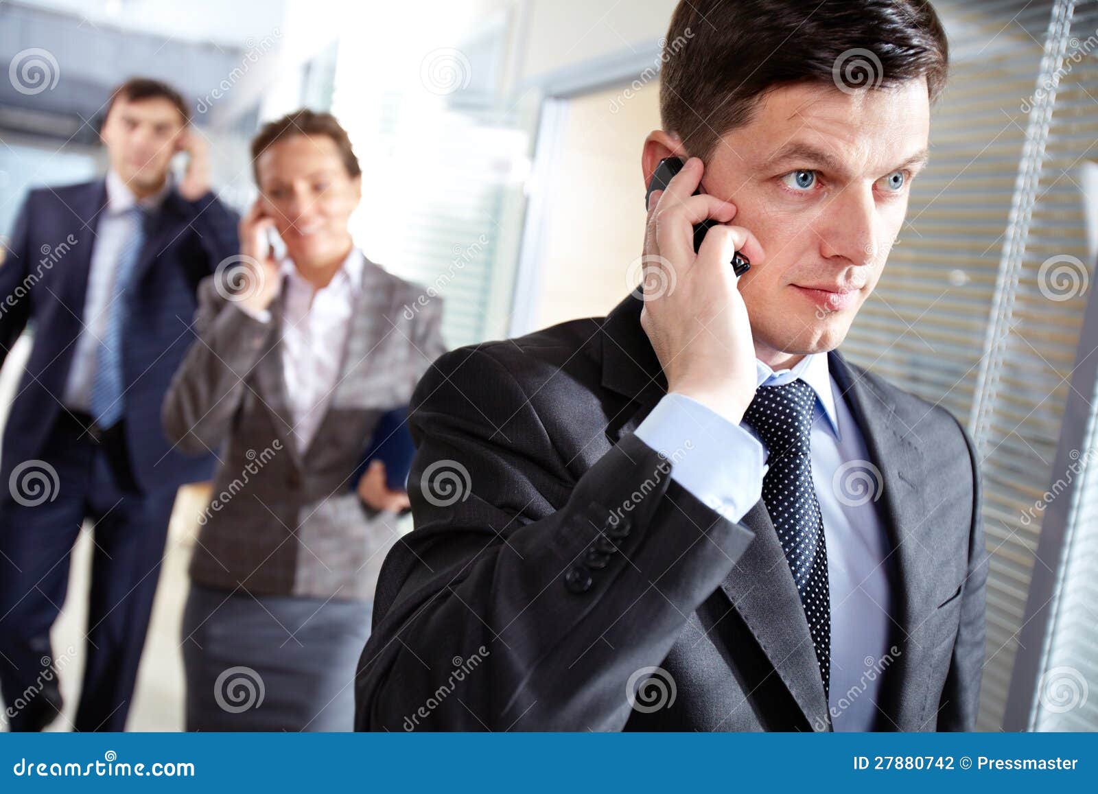 Businessman calling stock photo. Image of employer, adult - 27880742