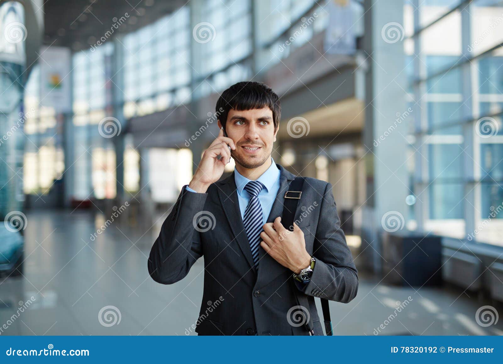 Businessman calling stock photo. Image of broker, talking - 78320192