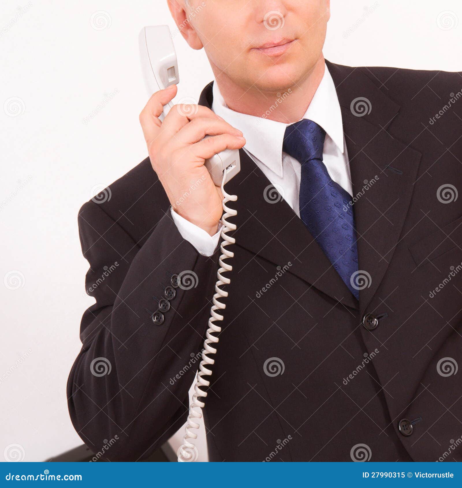Businessman Calling on the Phone. Stock Image - Image of decision ...