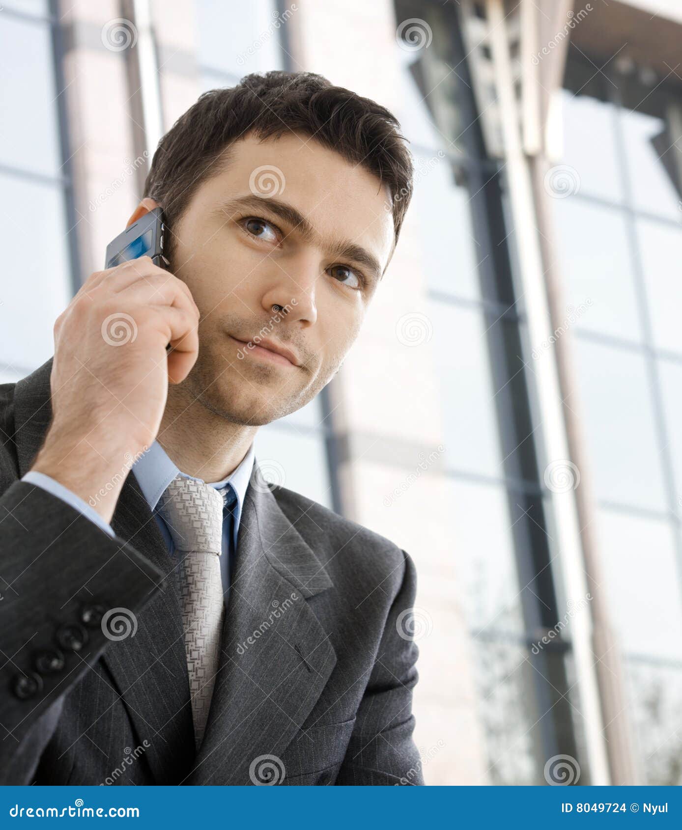 Businessman Calling on Phone Stock Photo - Image of casual, call: 8049724