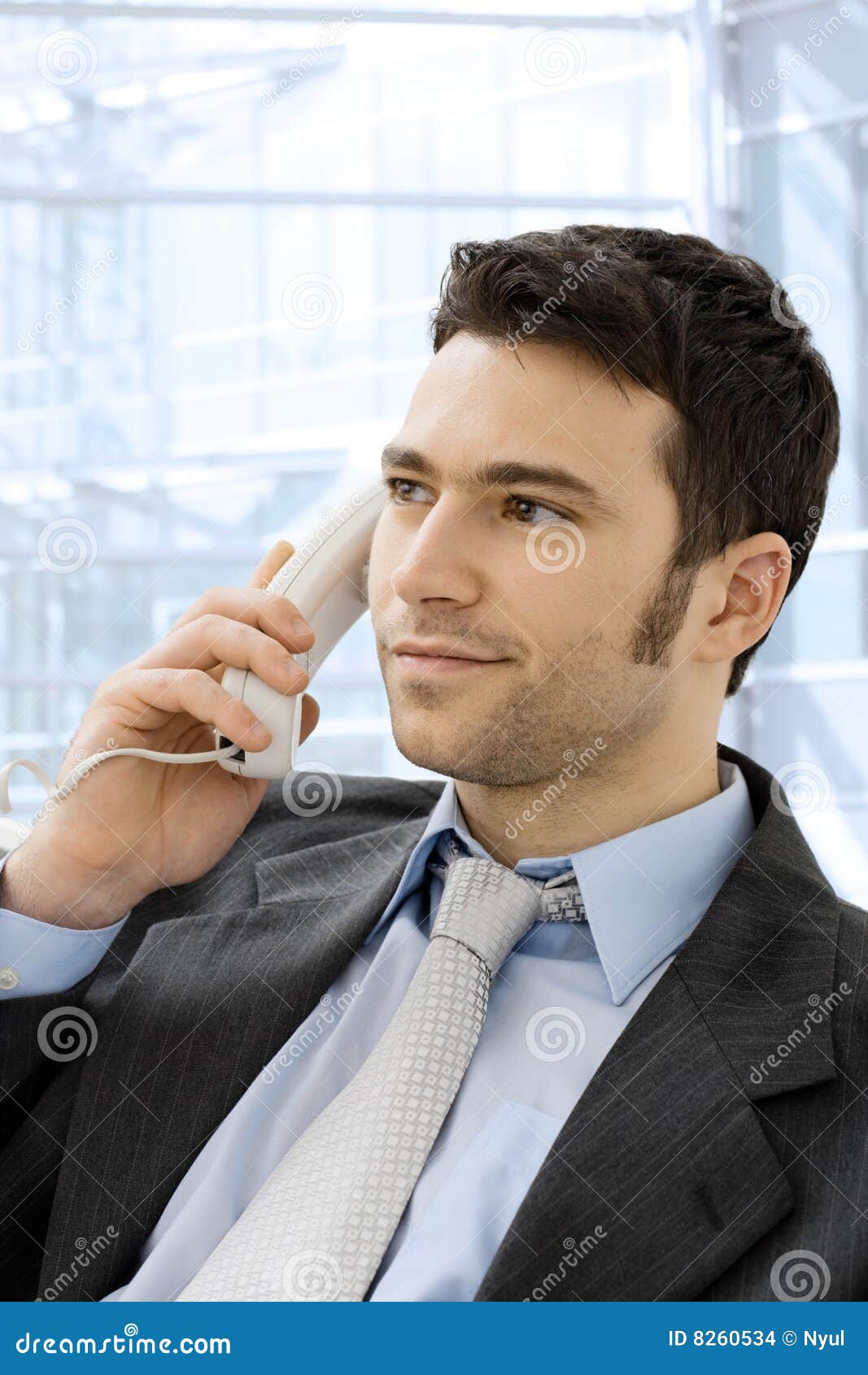 Businessman Calling on Phone Stock Photo - Image of corporate ...