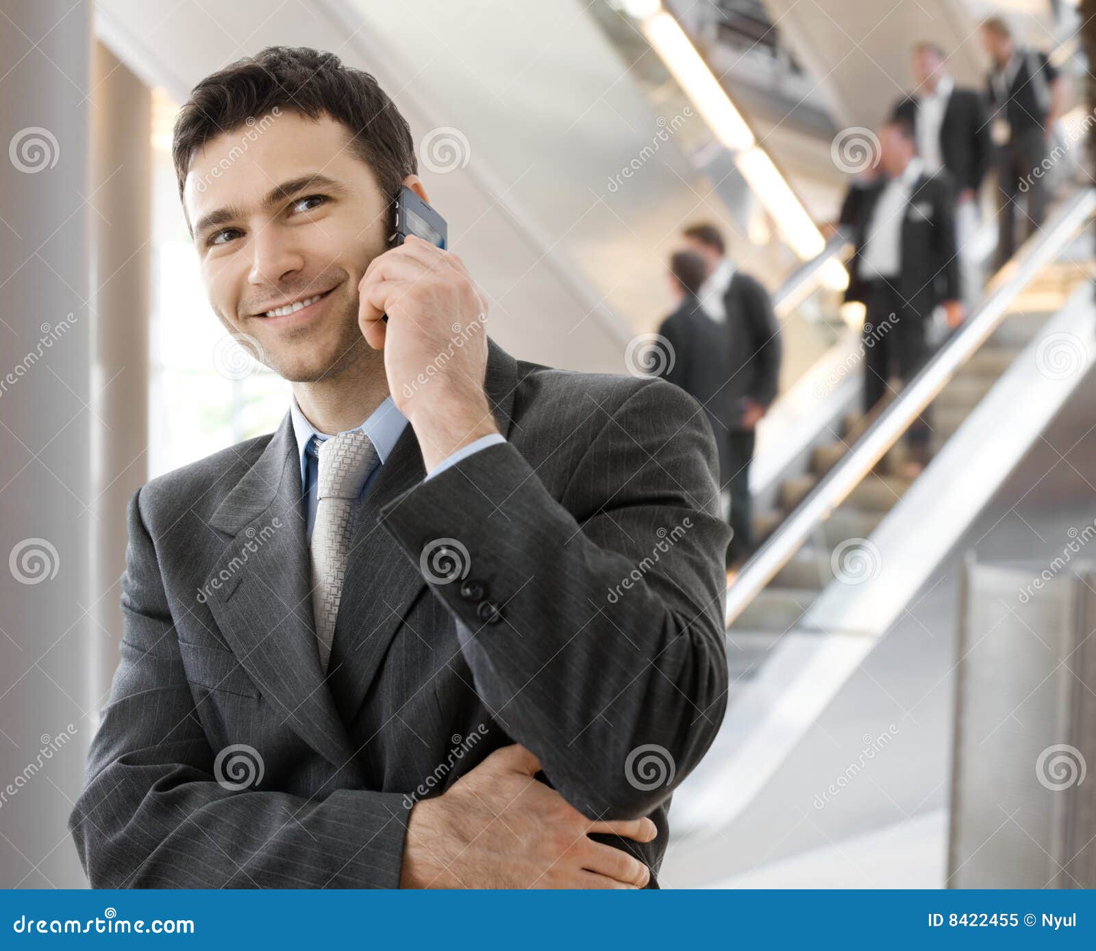 Businessman Calling on Phone Stock Image - Image of face, corporate ...